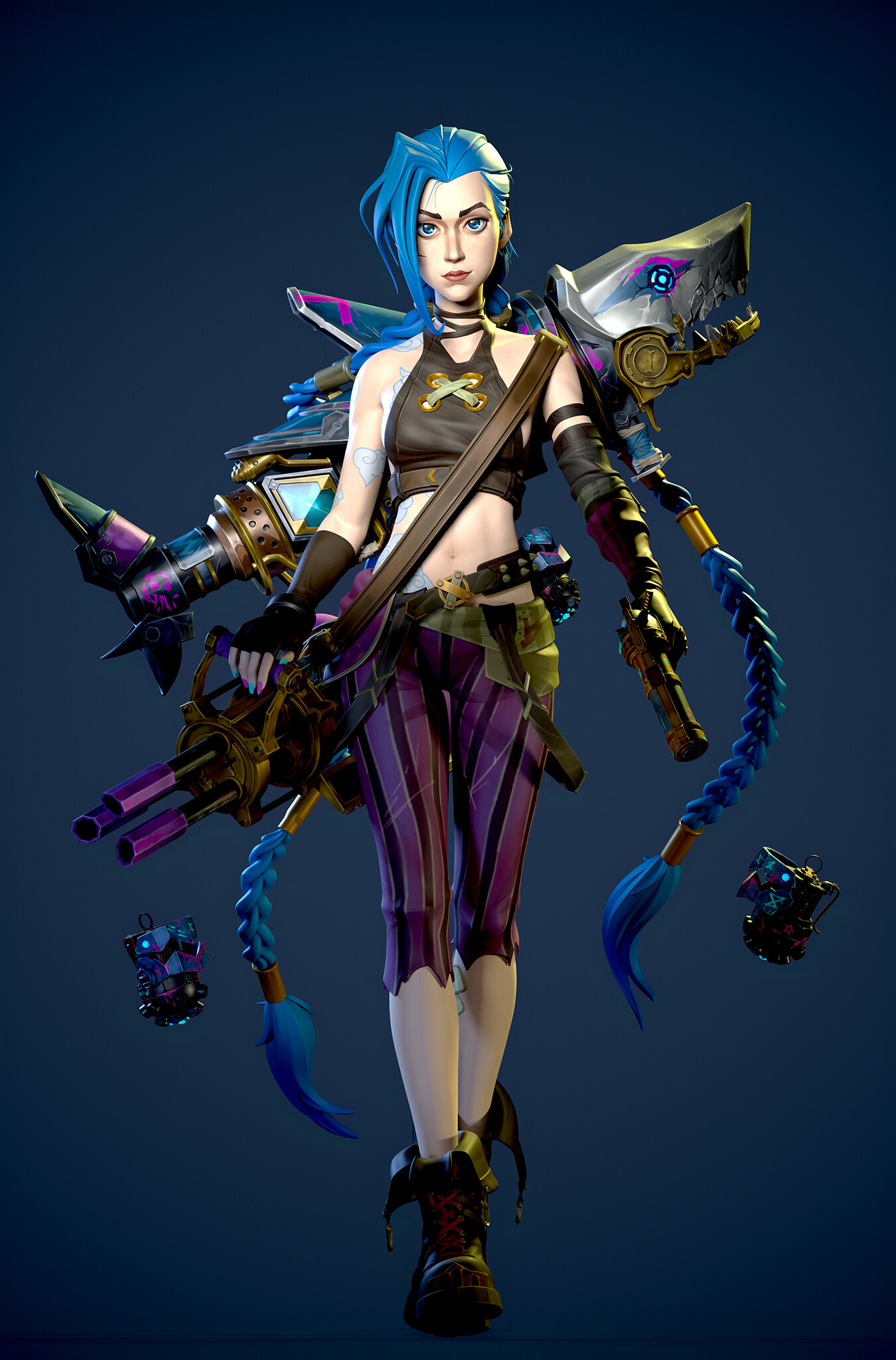 ArtStation - ARCANE - JINX 人物与武器