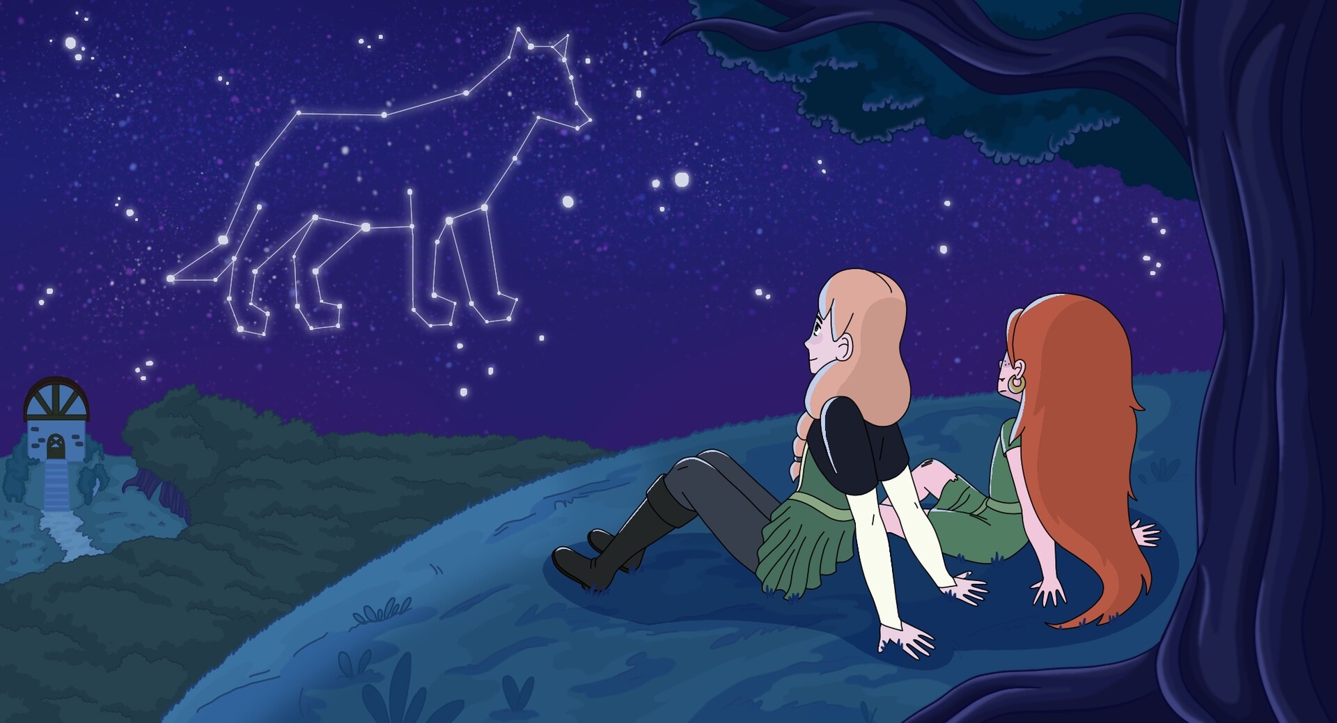 ArtStation - End of school year project : The wolf constellation