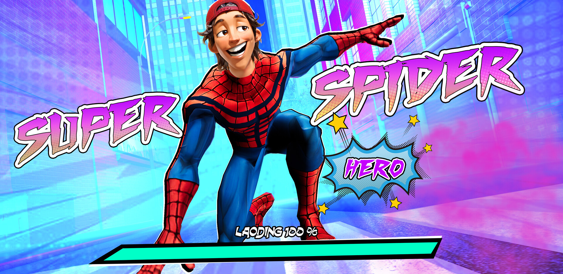 ArtStation - Super Spider Hero ( Fighting Game UI)