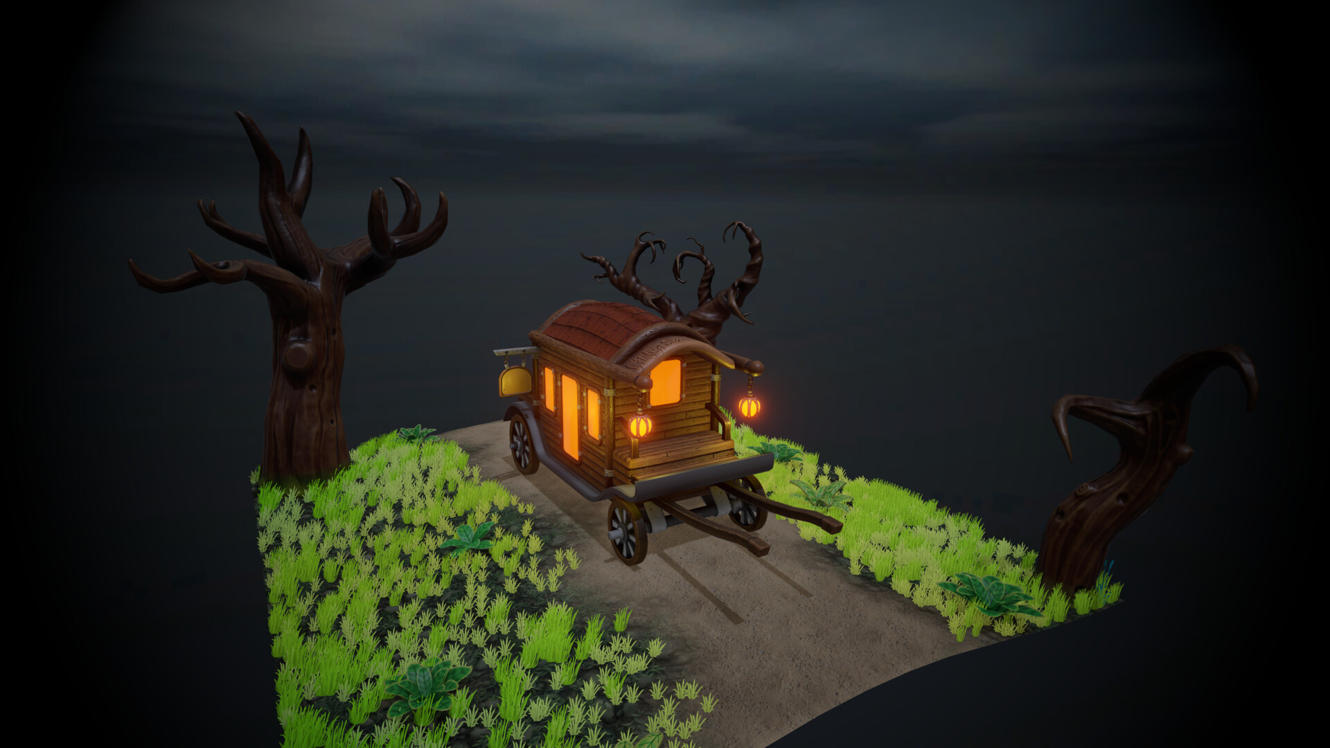 ArtStation - Carriage Stylized - Prop