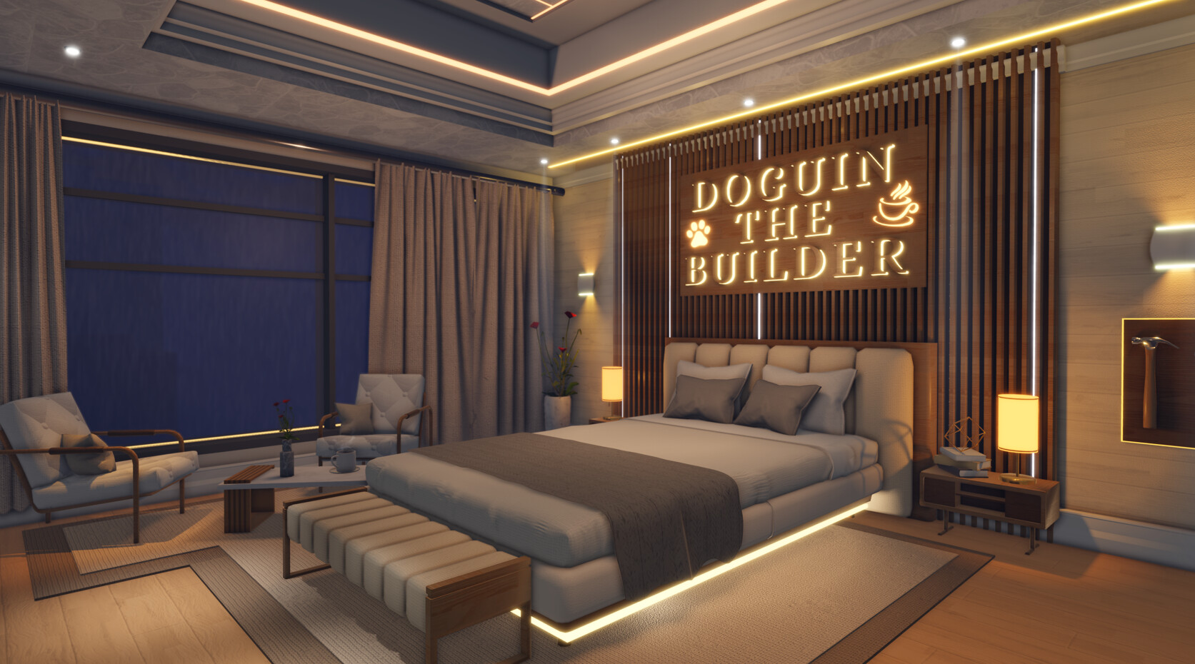 ArtStation - Modern Bedroom