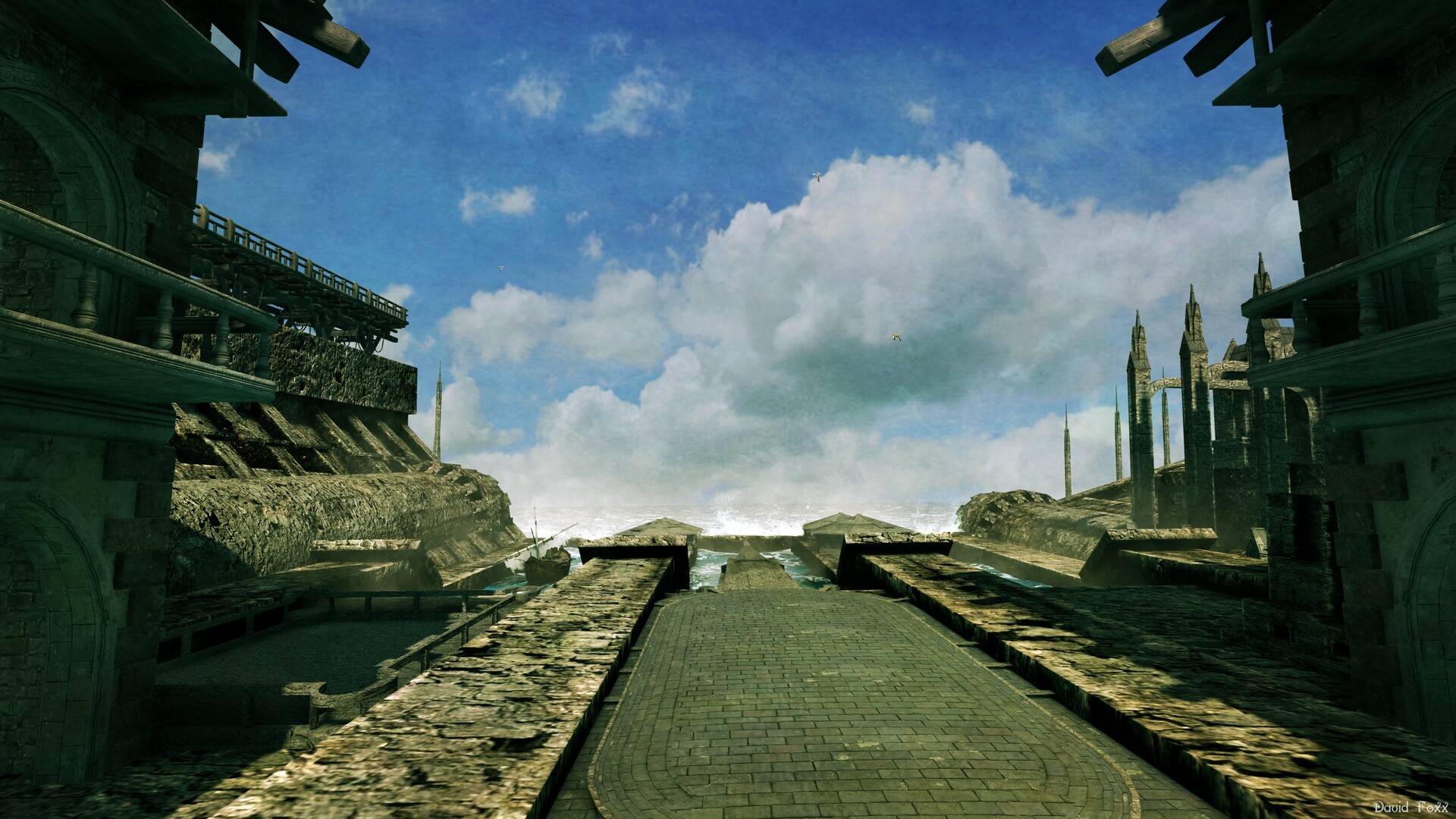 ArtStation - Floating stronghold