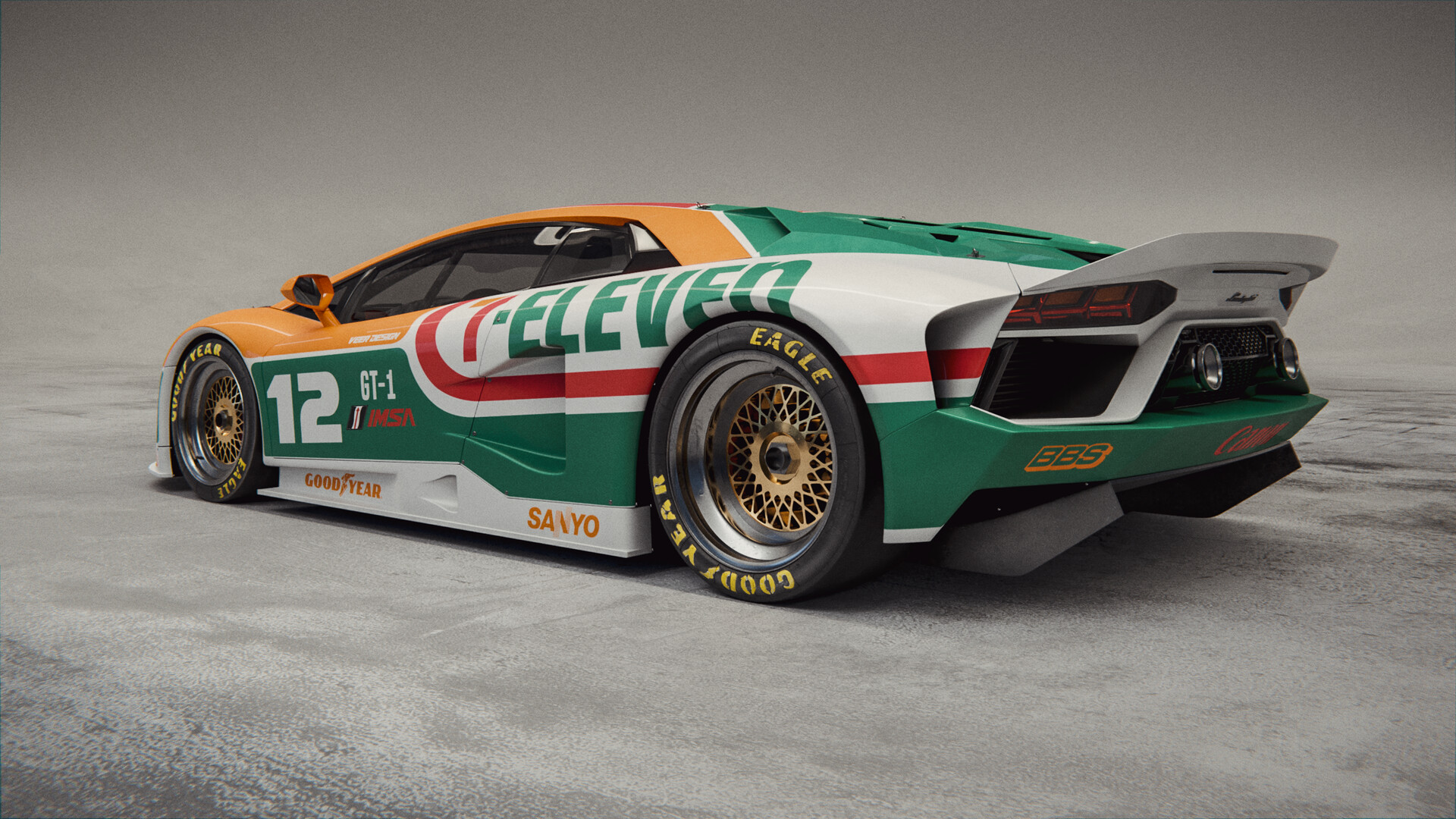 ArtStation - 80s-90s IMSA Lamborghini Aventador.