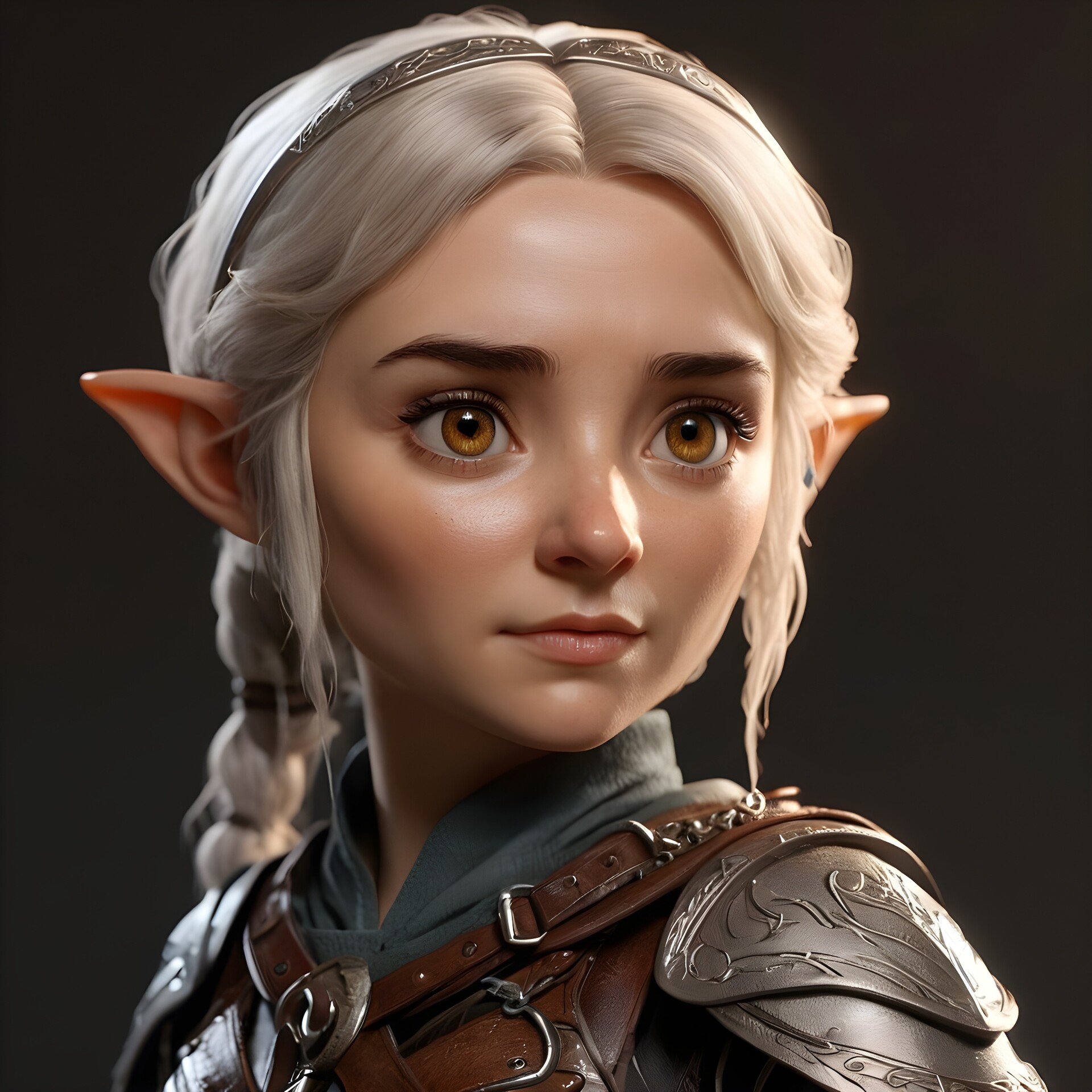 ArtStation - NFT Female Hobbit Archer 1/4