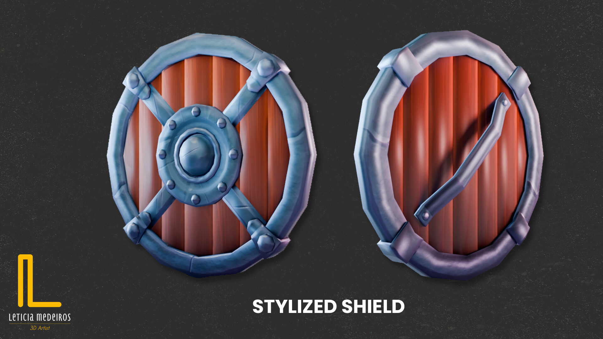 ArtStation - Stylized Shield - Game Asset