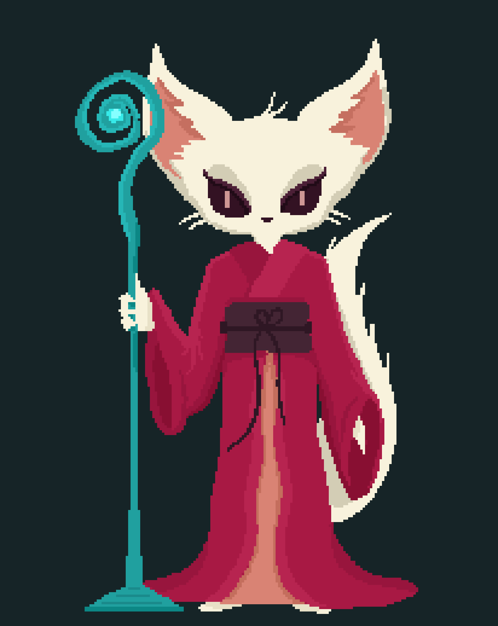ArtStation - Fennec fox- pixel art