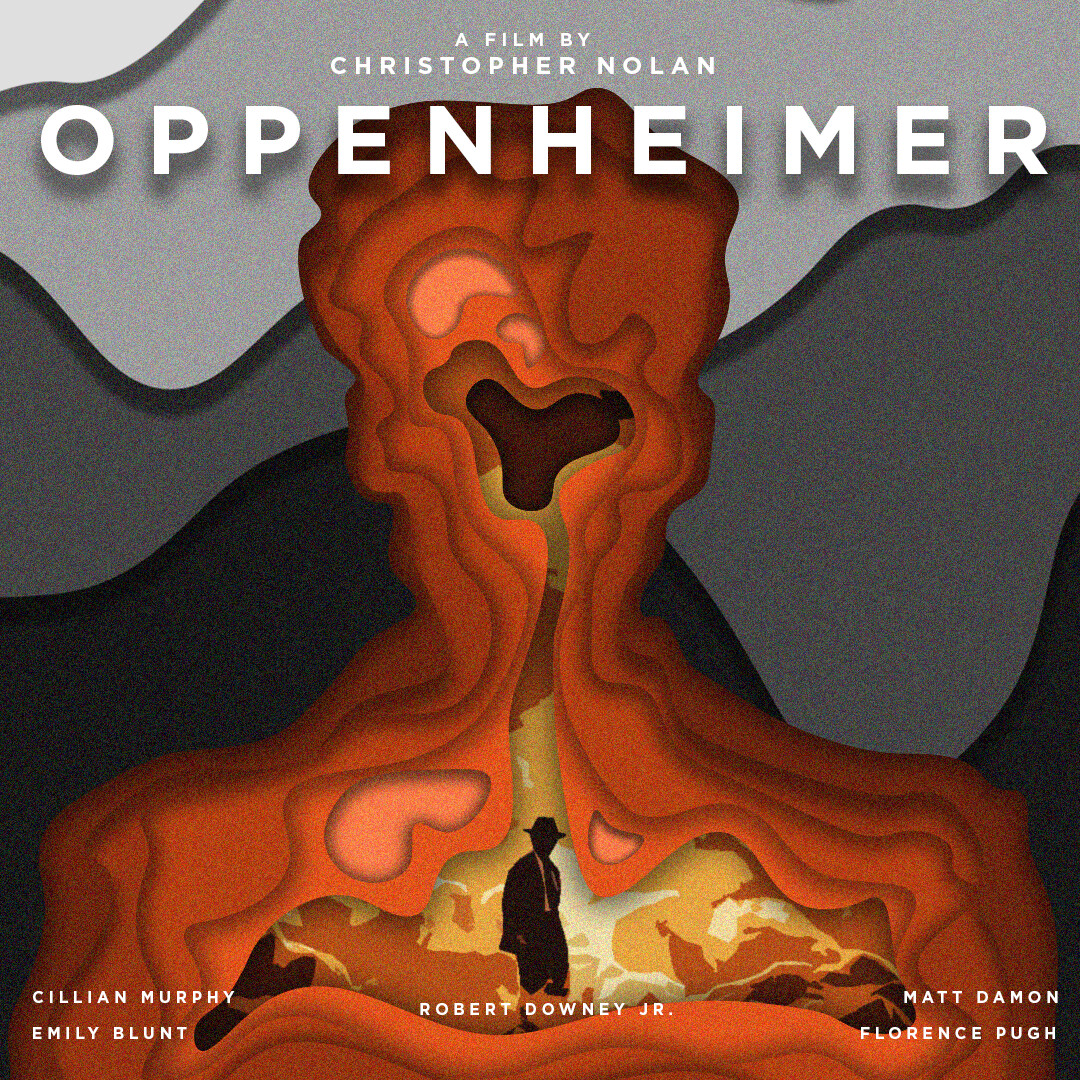 ArtStation - Papercut effect movie poster