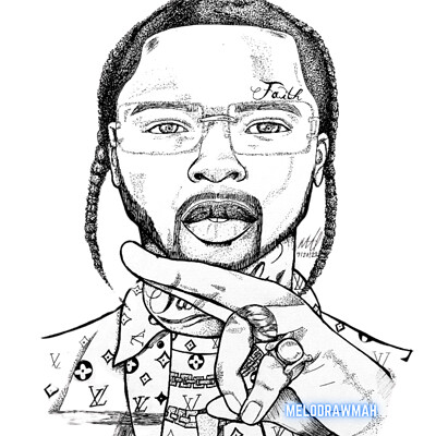 pop smoke coloring pages