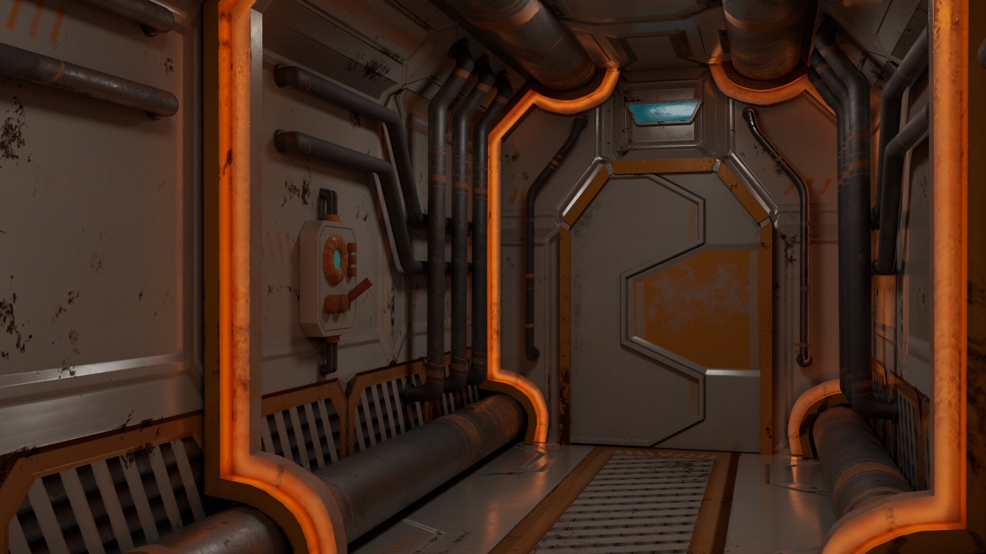 ArtStation - Sci-fi Corridor