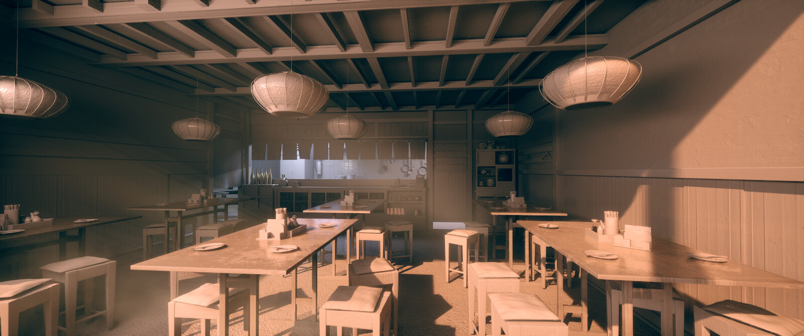 Harsh Blue - HarshBlue- Marco Ding- Restaurant interior - Concept by ...