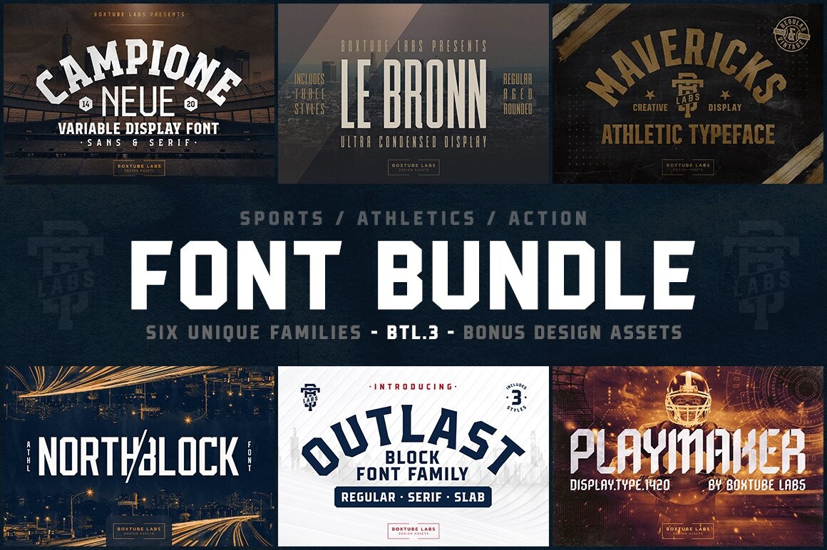 ArtStation - Sports Font Bundle BTL.3