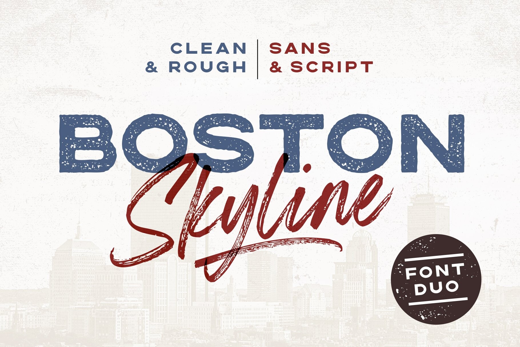 ArtStation - Boston Skyline Font Duo