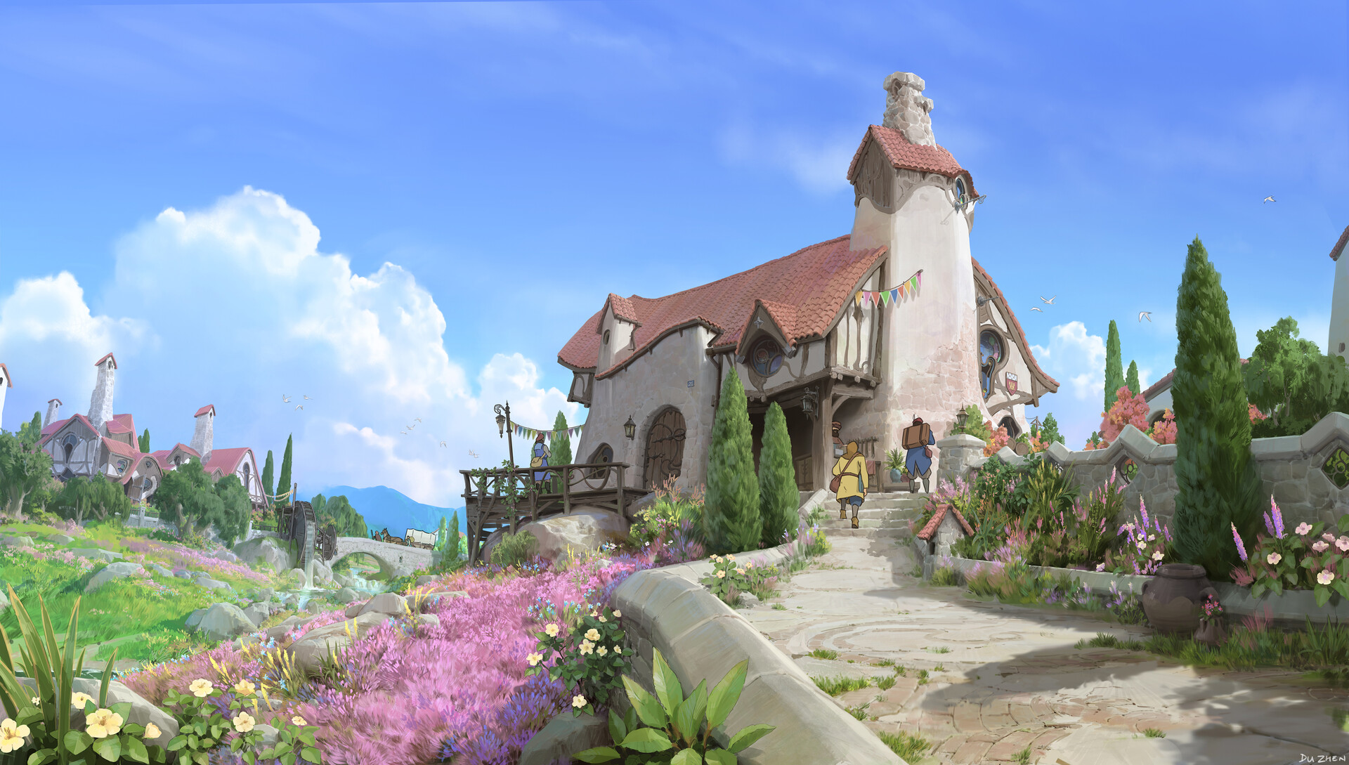 ArtStation - Pink town
