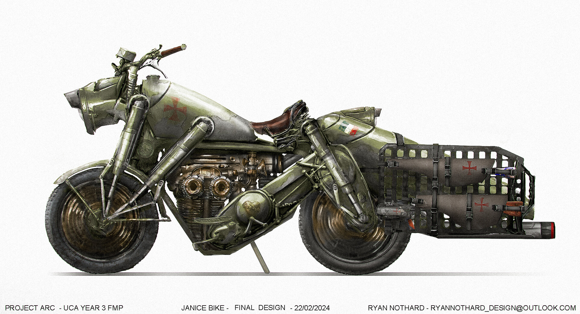 ArtStation - Project Arc - Janice Motorbike