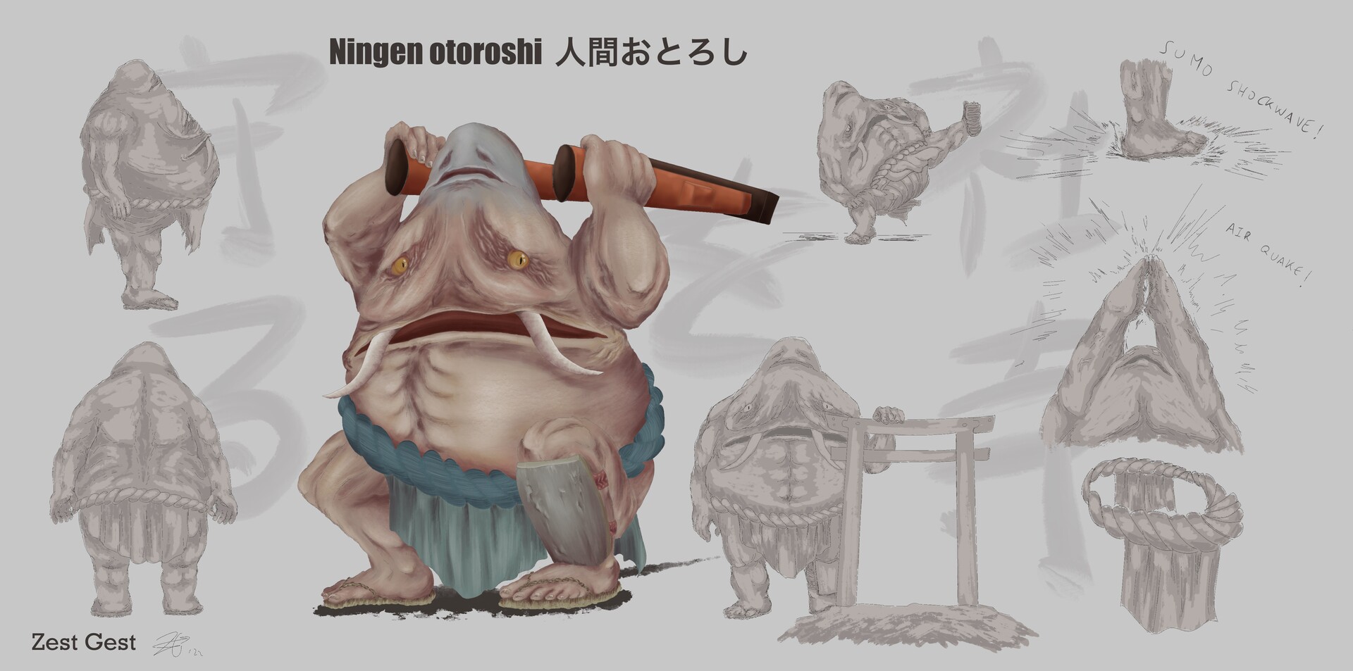 ArtStation - Ningen otoroshi 人間おとろし