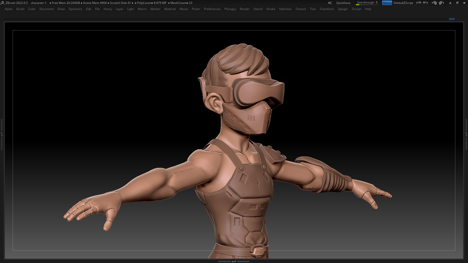 3D Store - ZBrush & Blender Character Models Download - Sculpting Detail - WIP