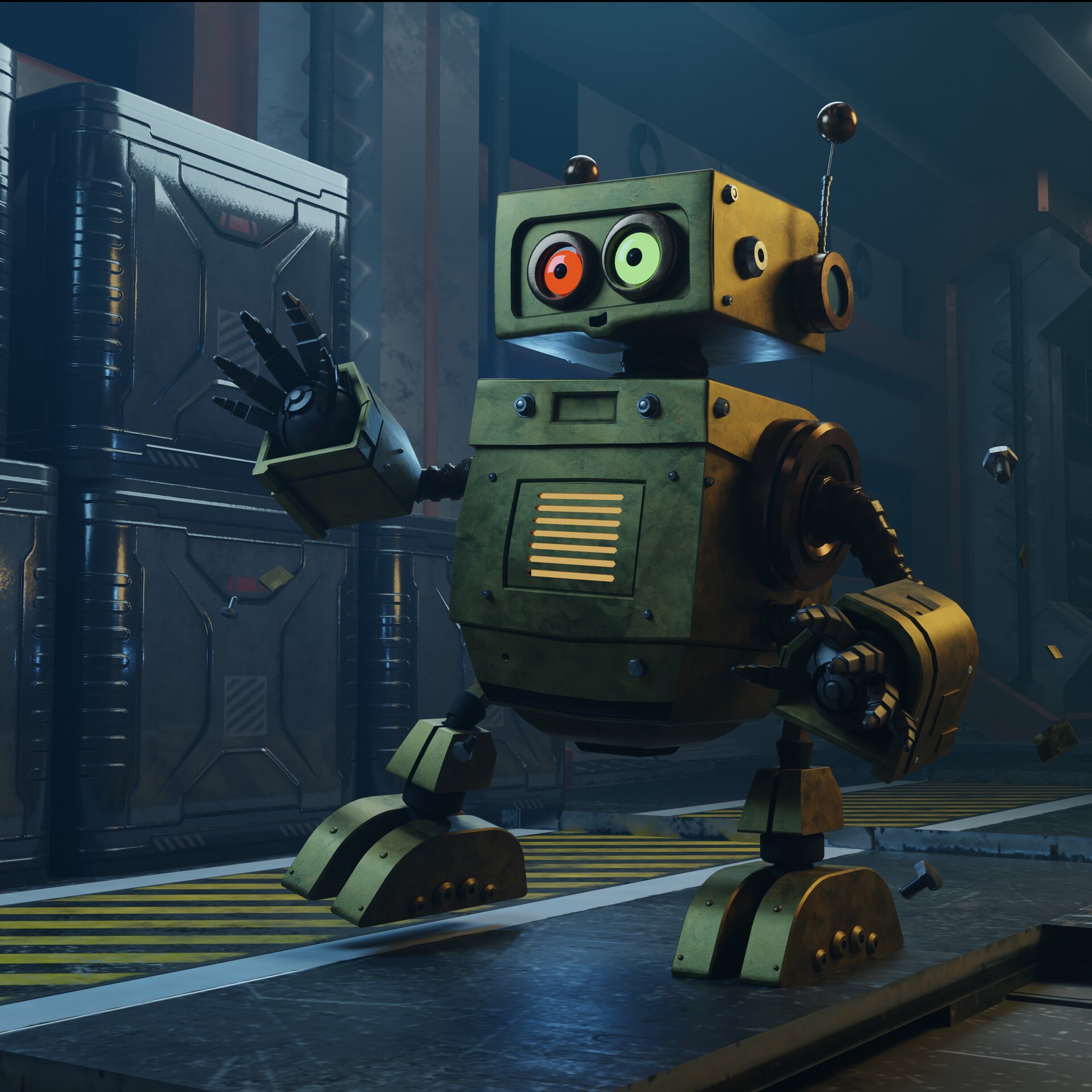 ArtStation - Kaputnik, the lost Robot.