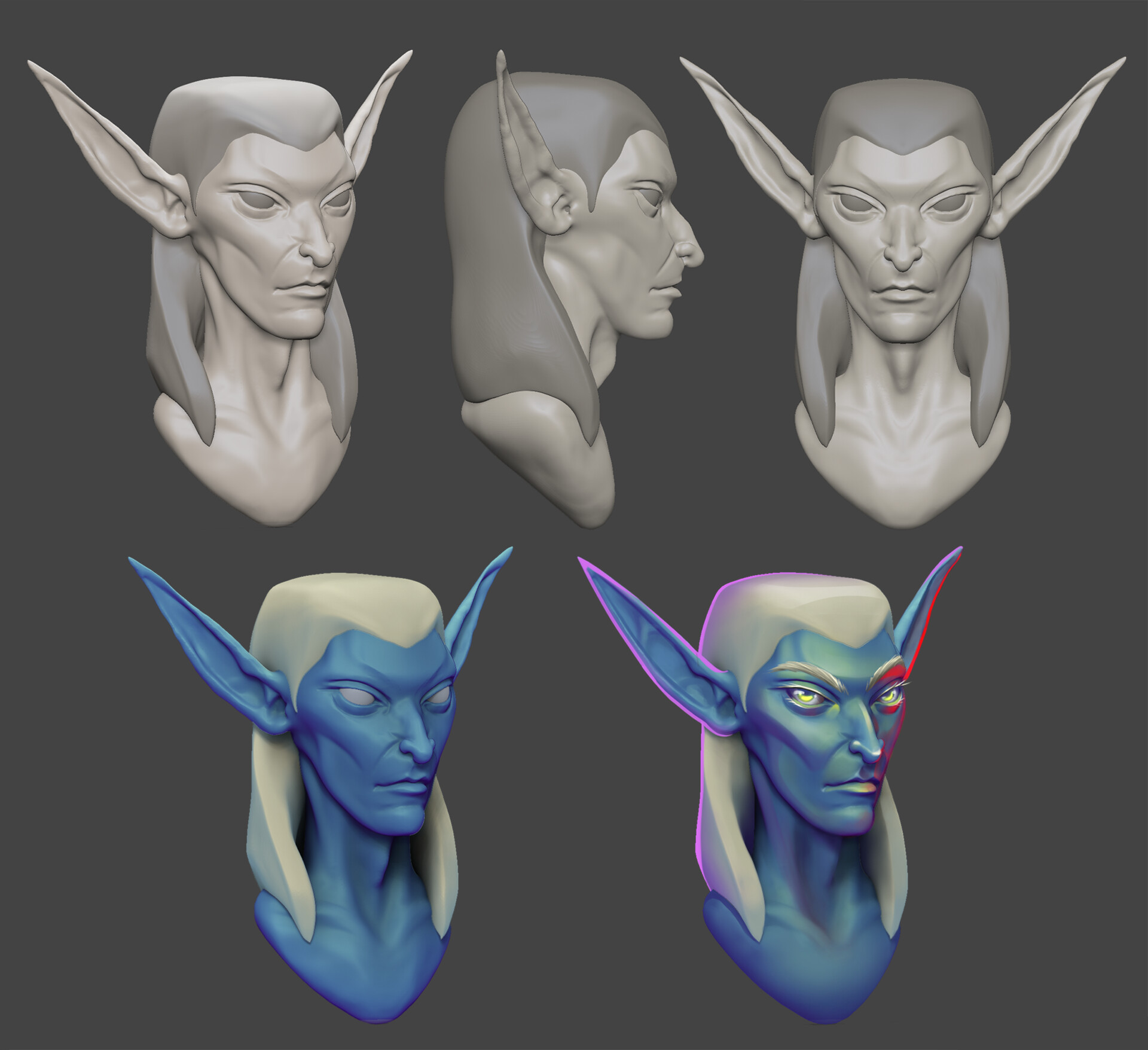 ArtStation - First work in ZBrush