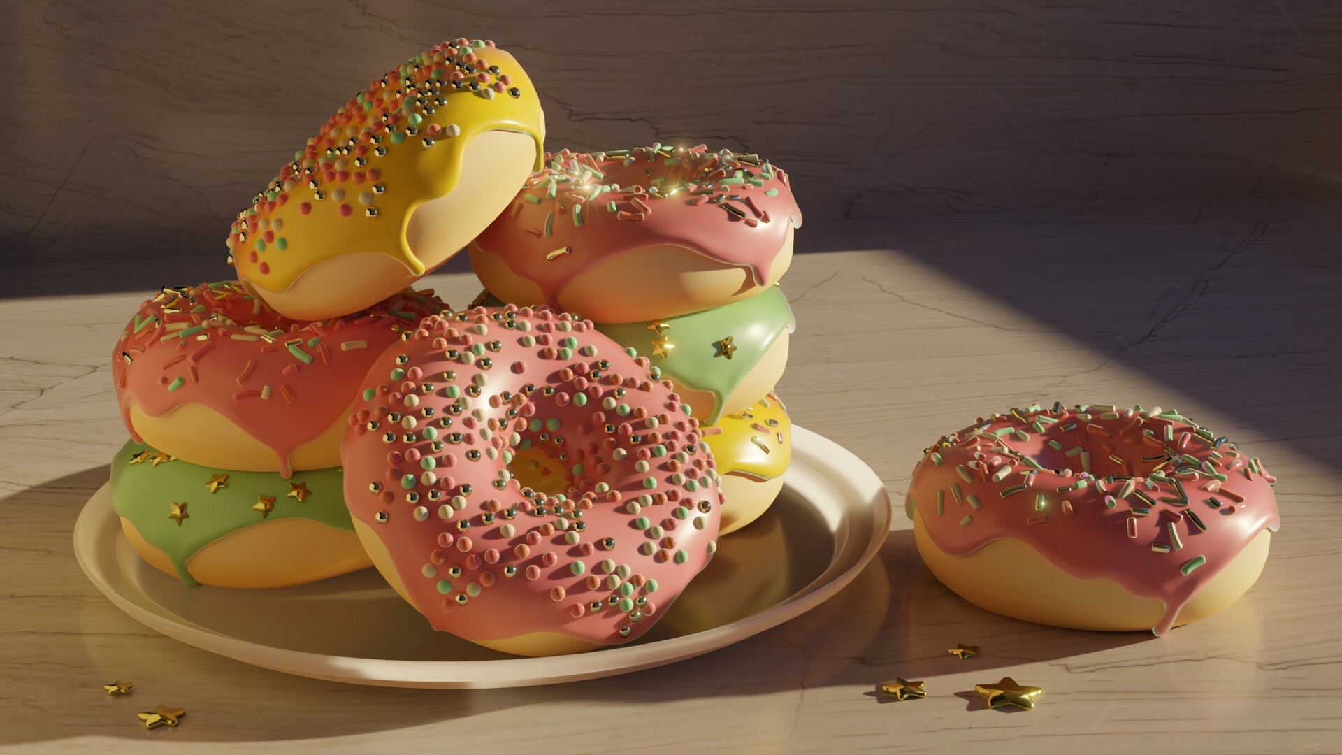 ArtStation - Classic Blender Donuts