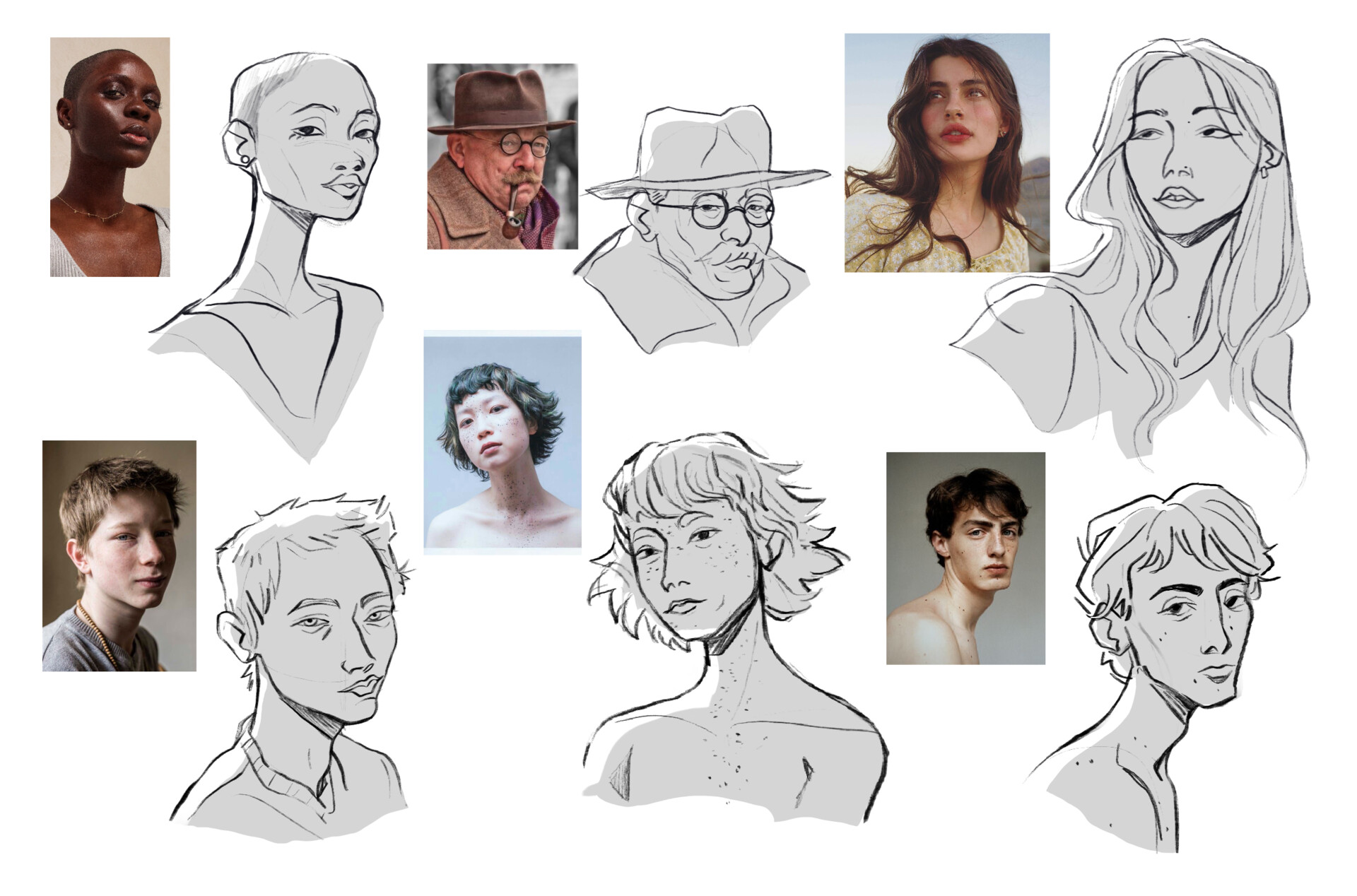 ArtStation - Character stylization studies