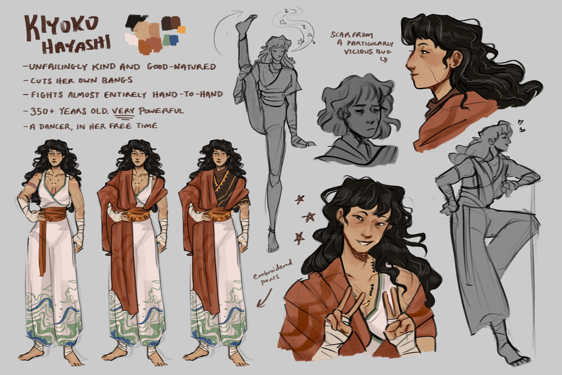 ArtStation - Temple character sheets