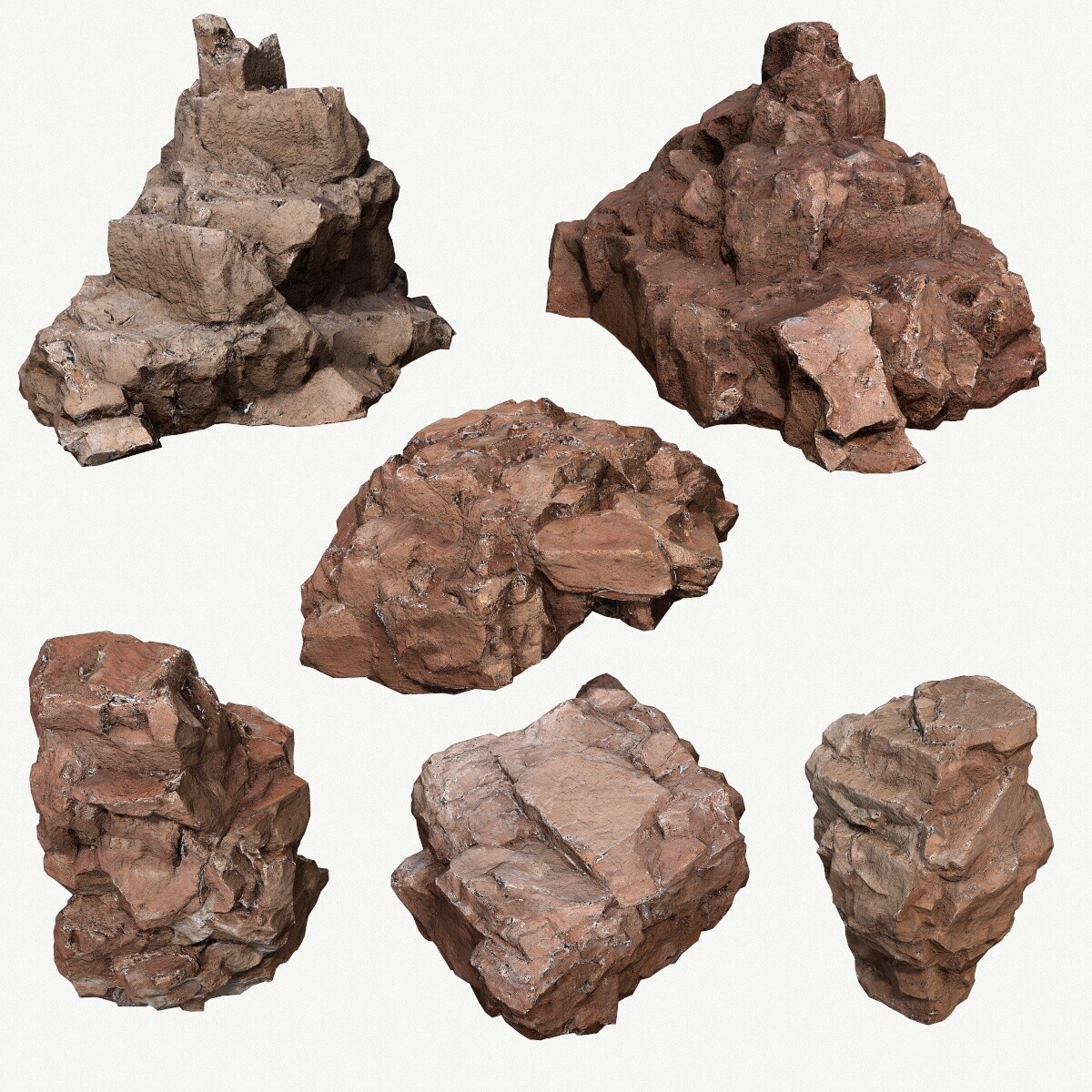 ArtStation - desert rocks