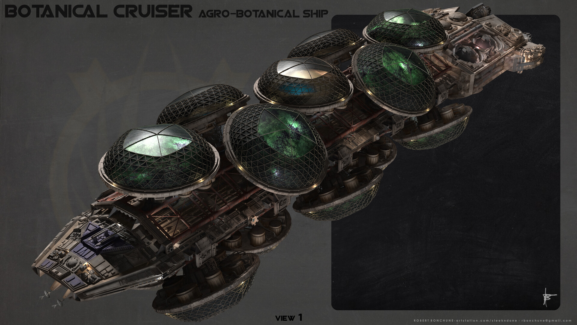 ArtStation - Botanical Cruiser - Various views - BSG
