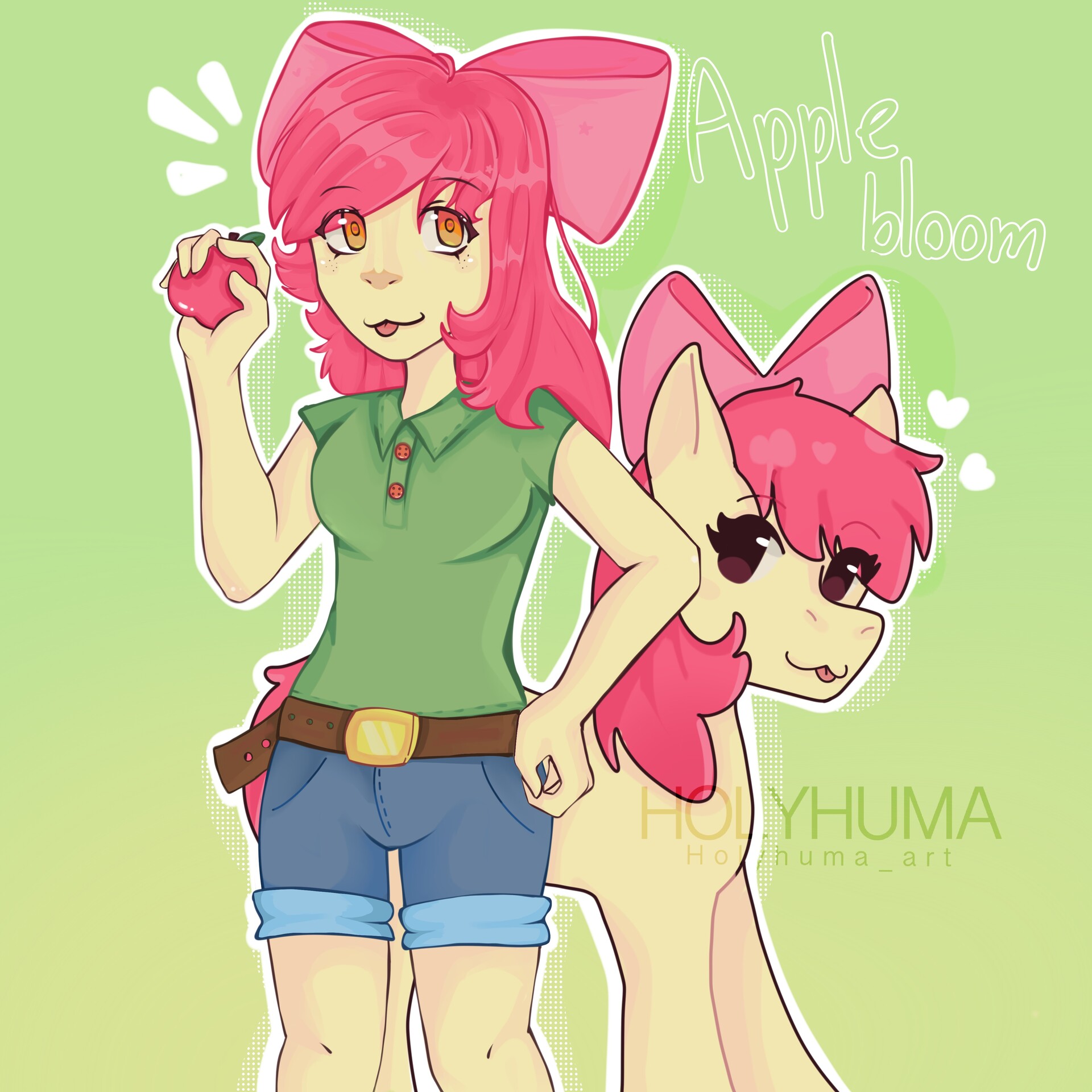 Applebloom Human Apple Bloom 3D Anime Human Art 1 By Starhedgehog55 On