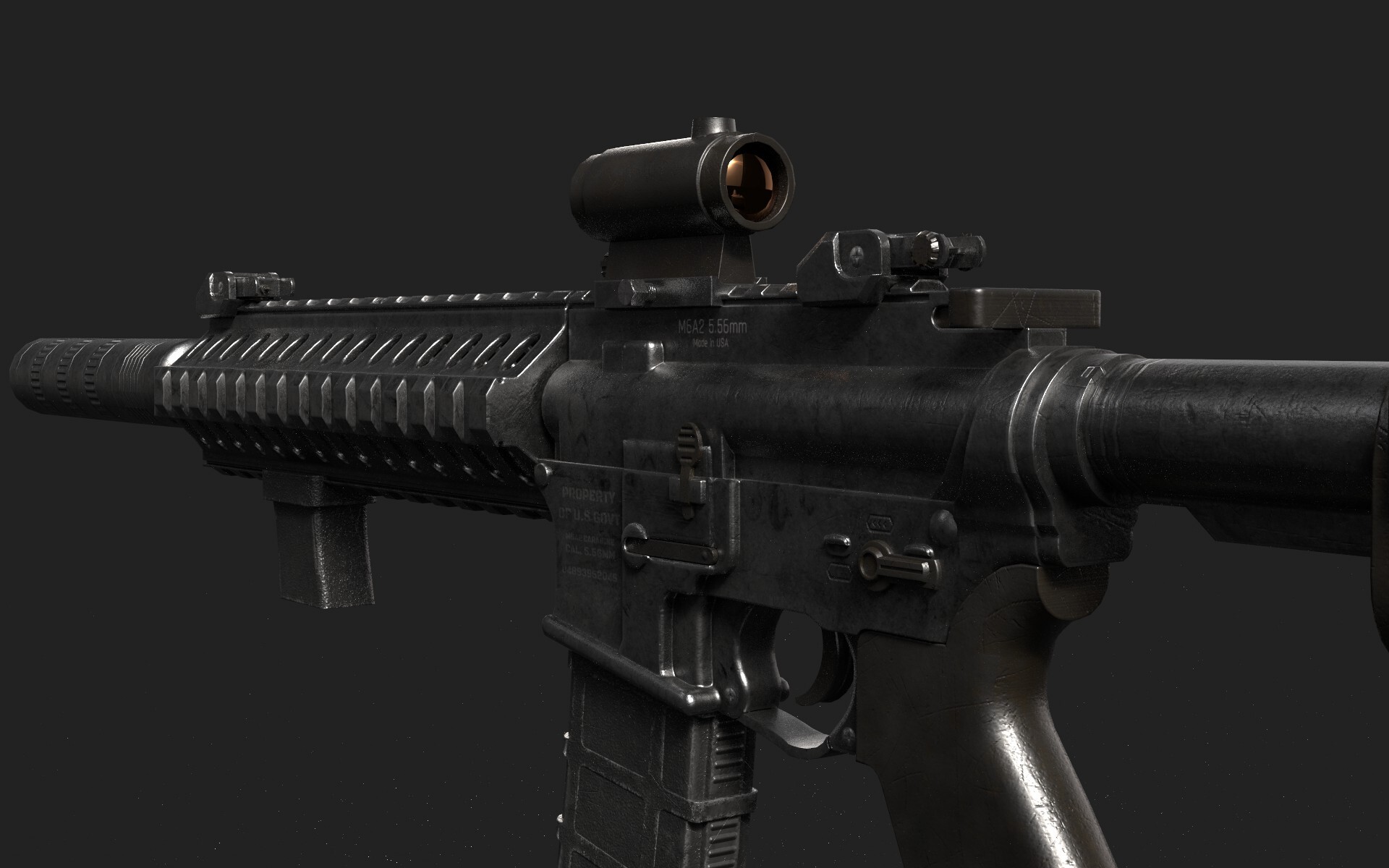 ArtStation - M6A2 Rifle