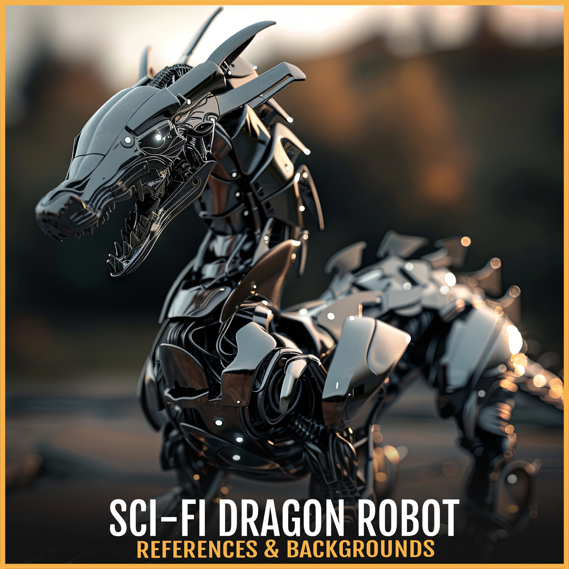 ArtStation - 505 Sci-fi dragon robot
