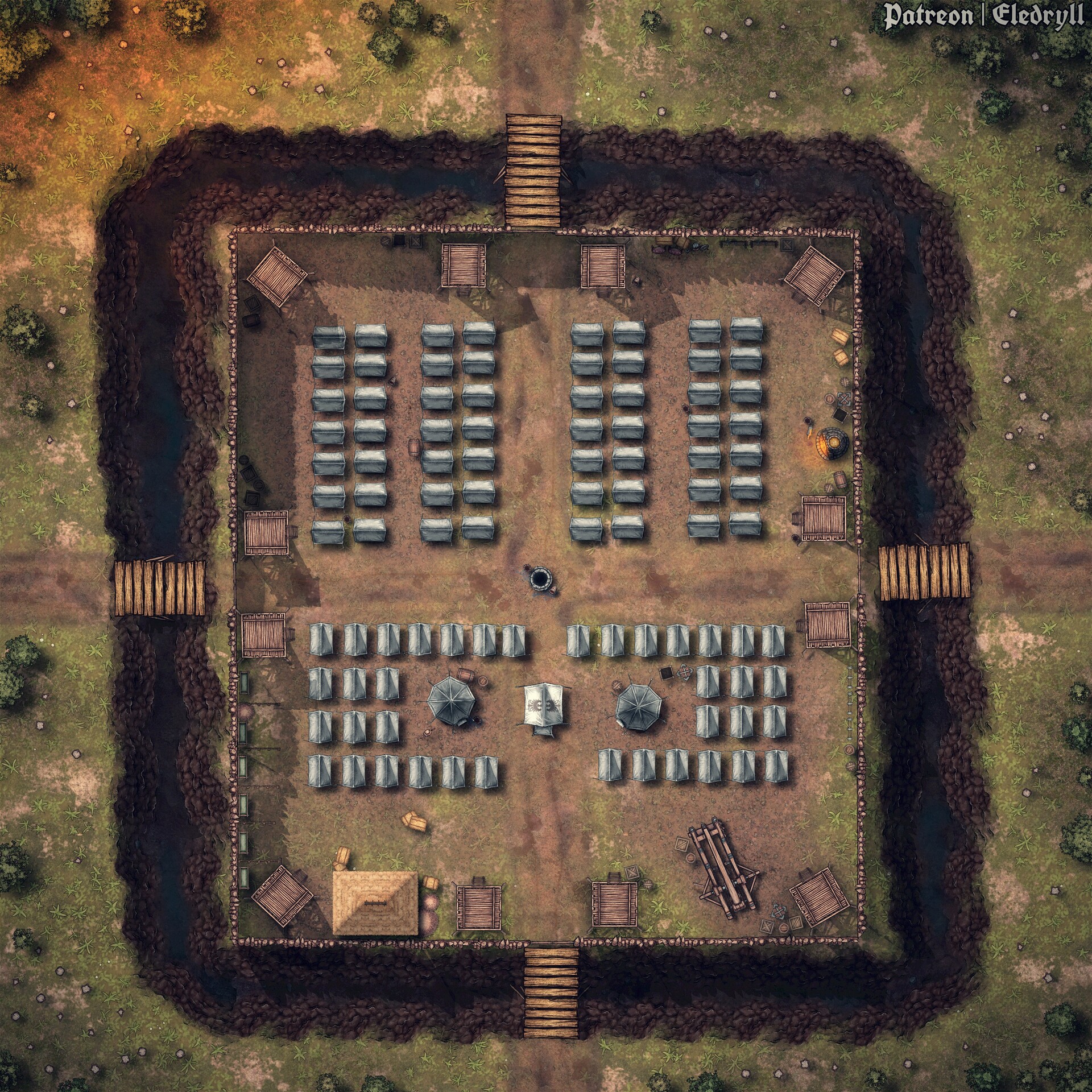 ArtStation - Army camp