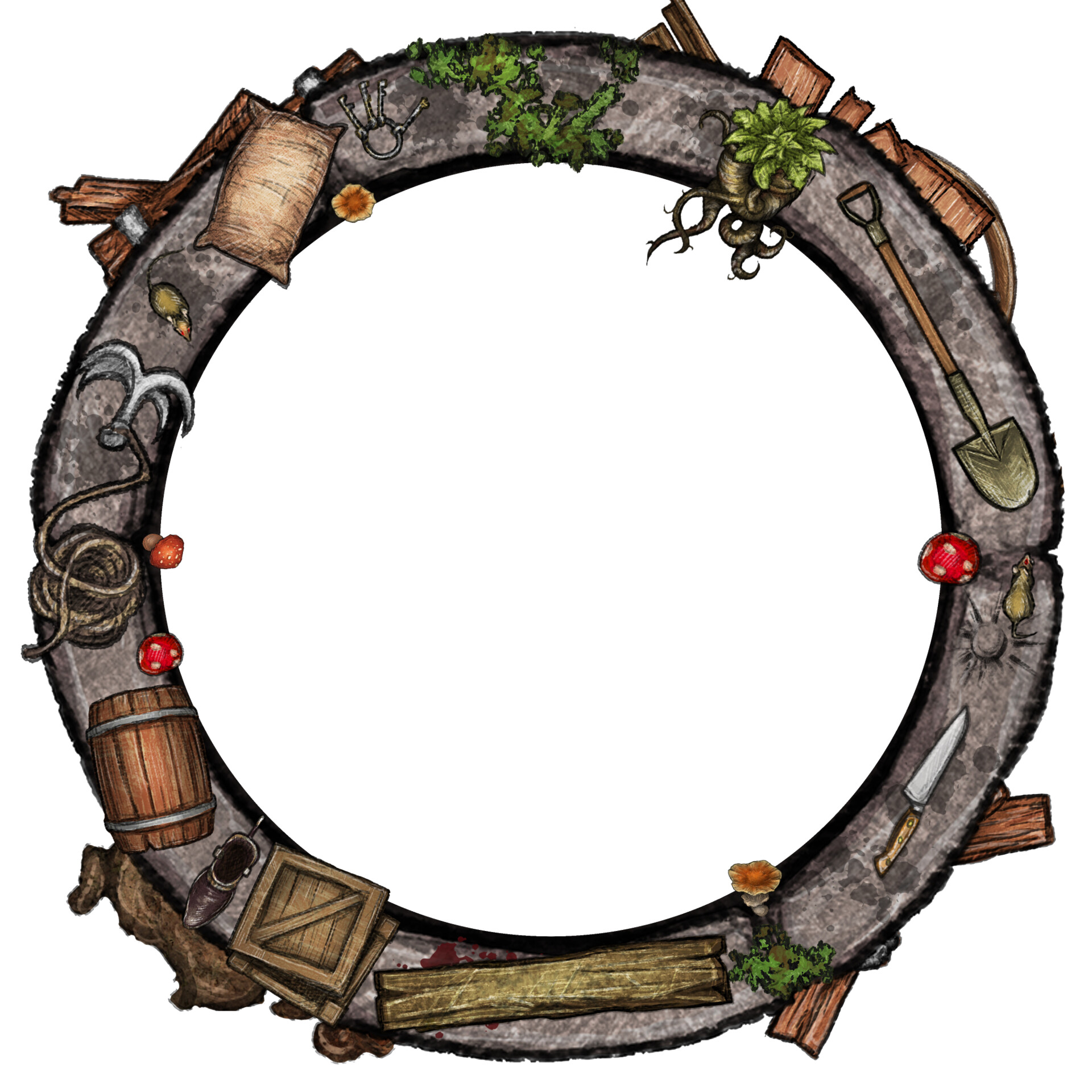 steampunk token border