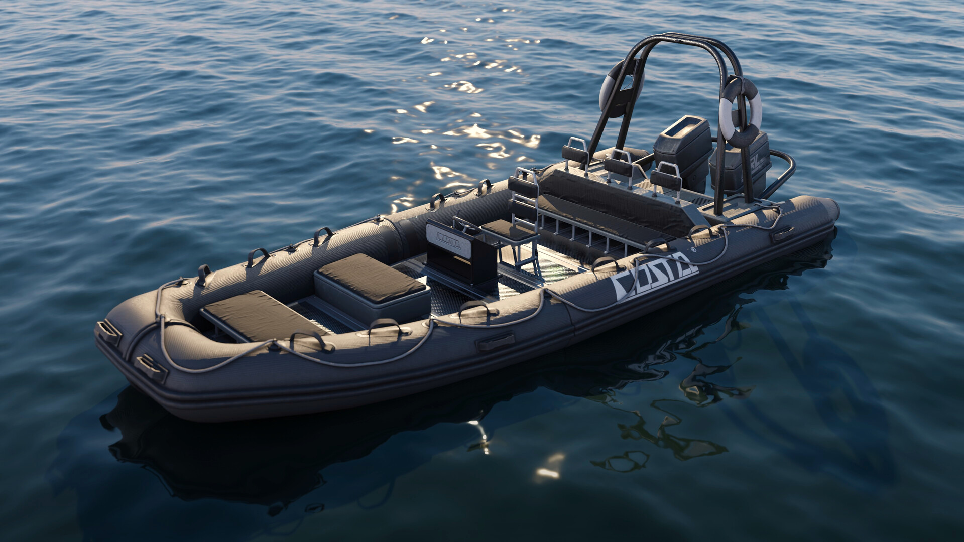 ArtStation - Inflatable boat