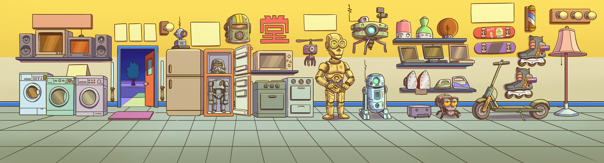 ArtStation - PIGLAND BACKGROUND DESIGN