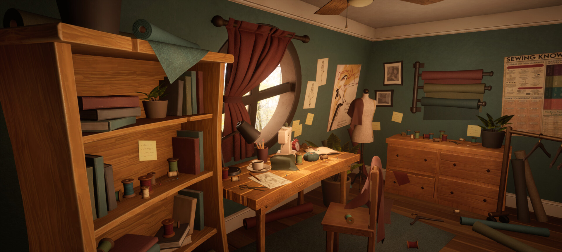 ArtStation - Stylized Interior Room