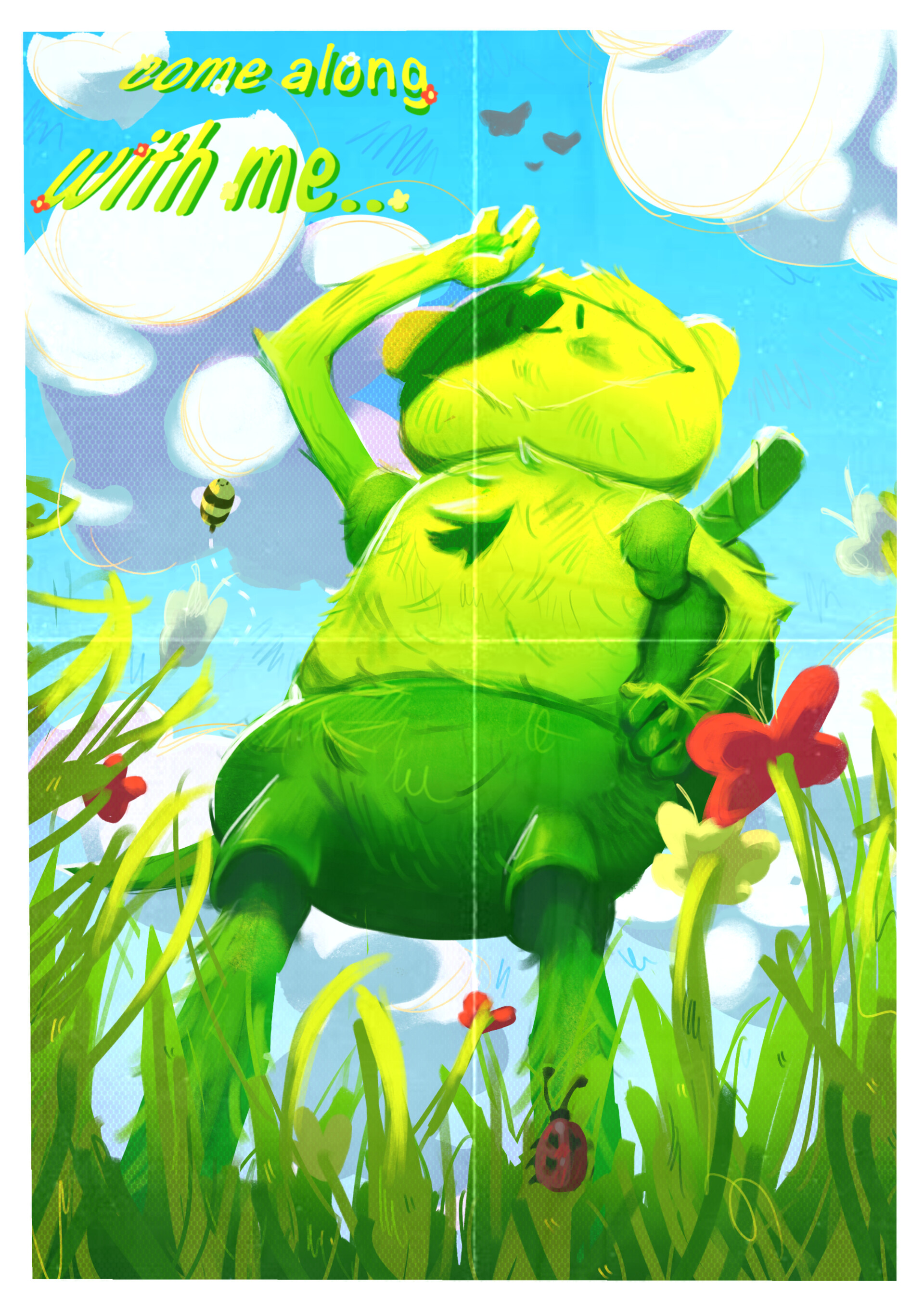 ArtStation - Adventure time fern poster.