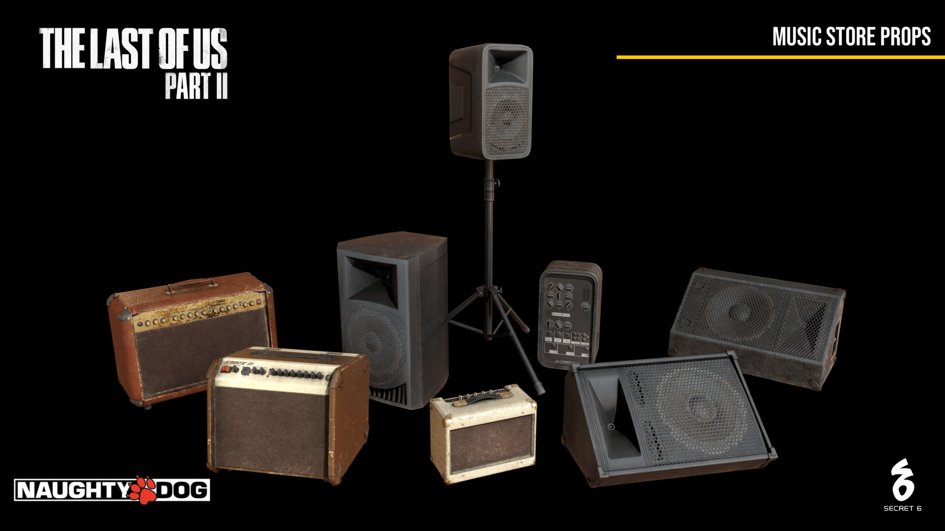 ArtStation - Music Store Props - Speakers