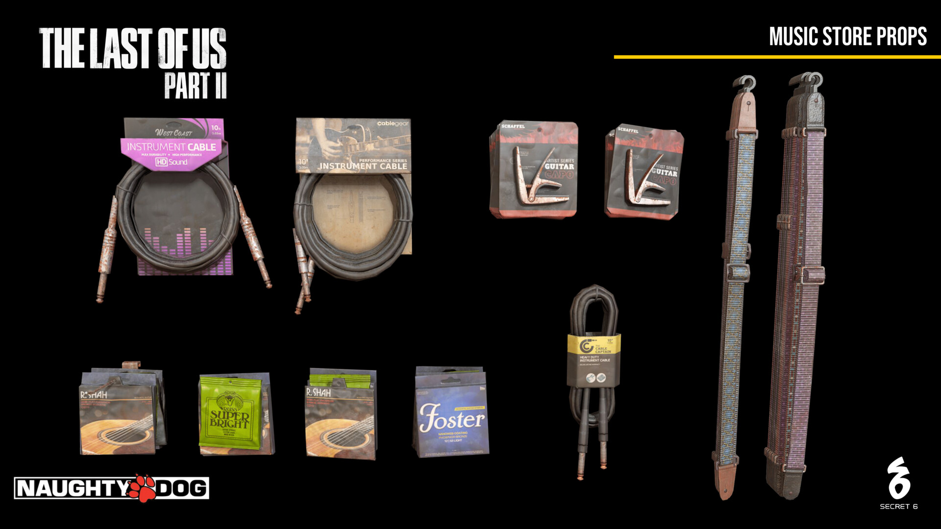 ArtStation - Music Store Props - Wires