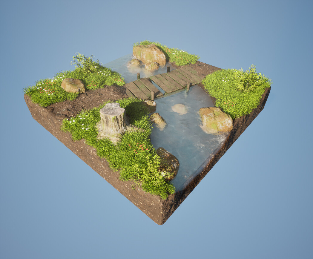 ArtStation - Small River Diorama | UE5