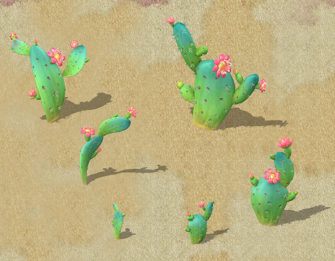 ArtStation - Cartoon version - cactus