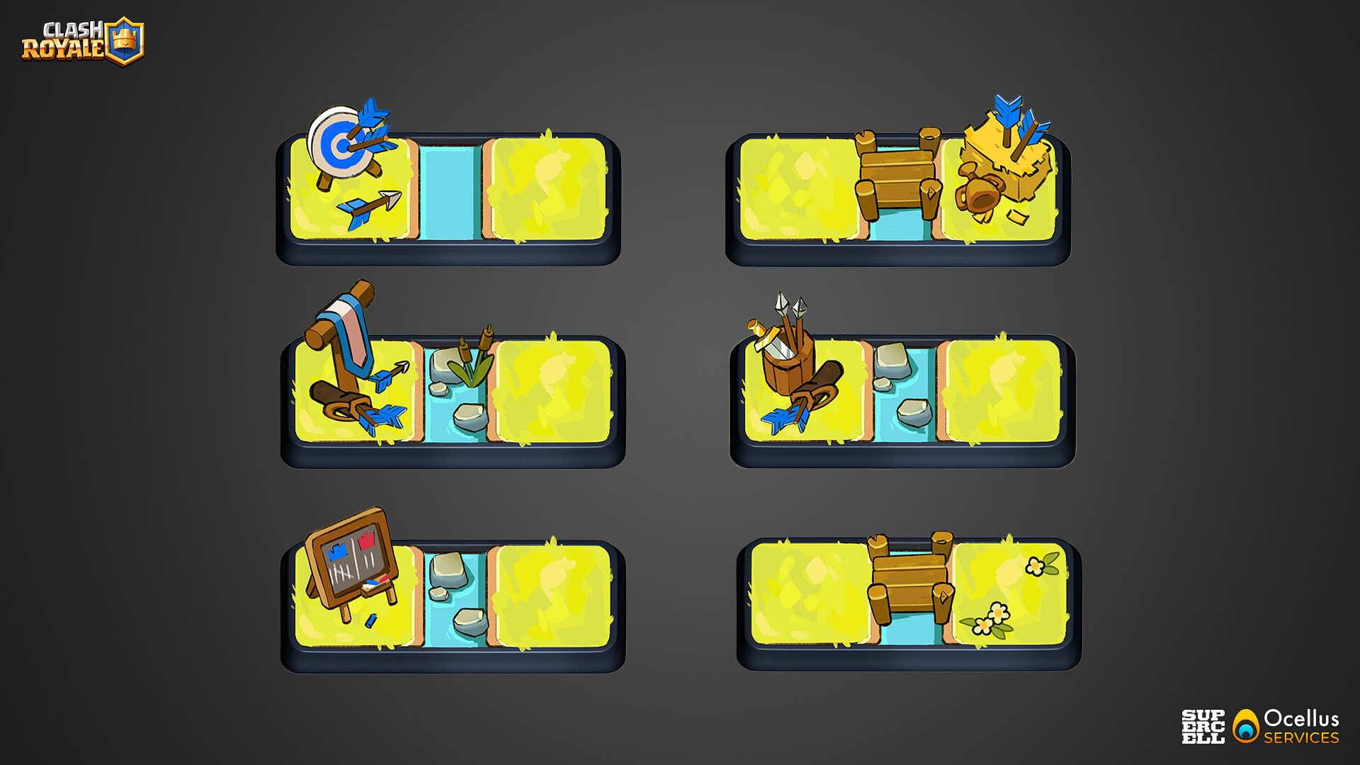 Ocellus - SERVICES - Clash Royale - Boot Camp Diorama + Kit Kat