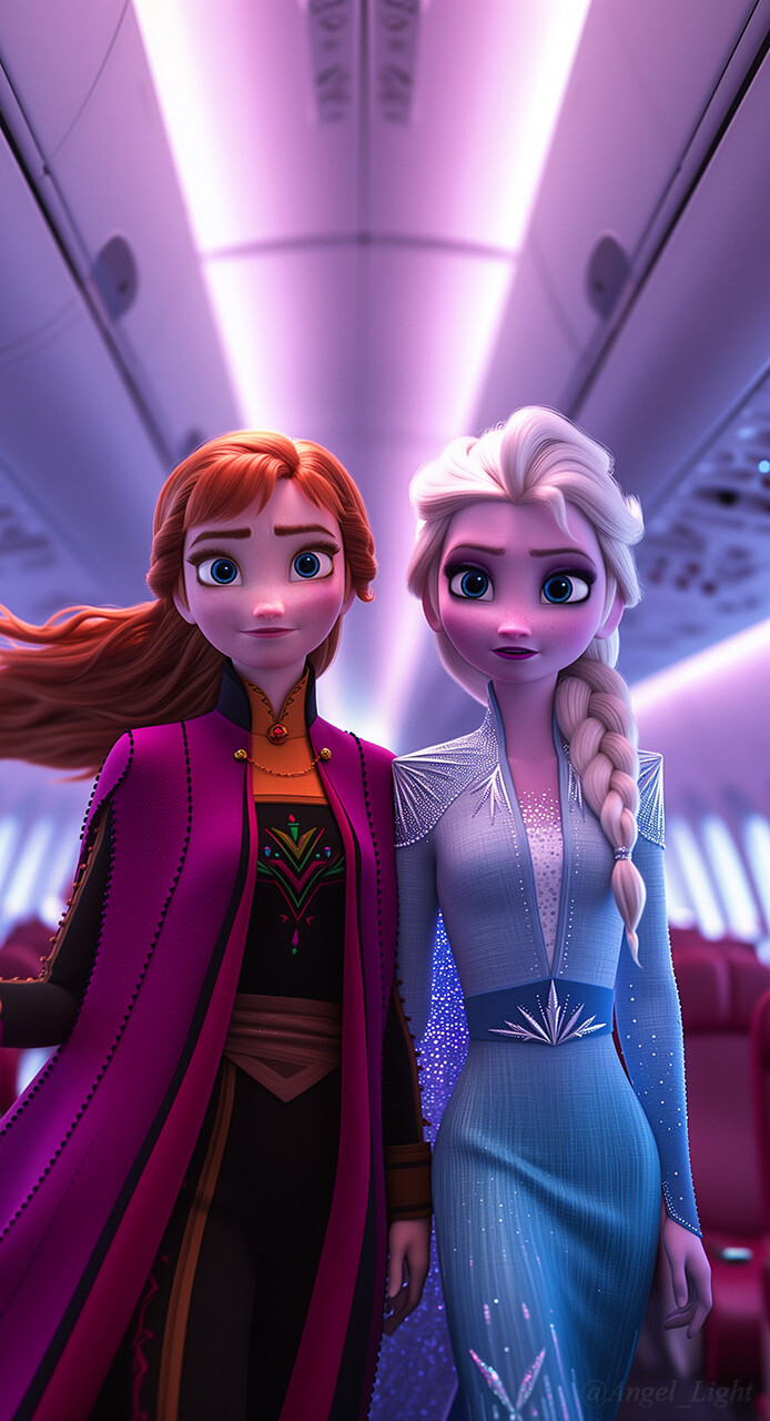 ArtStation - Elsa and Anna
