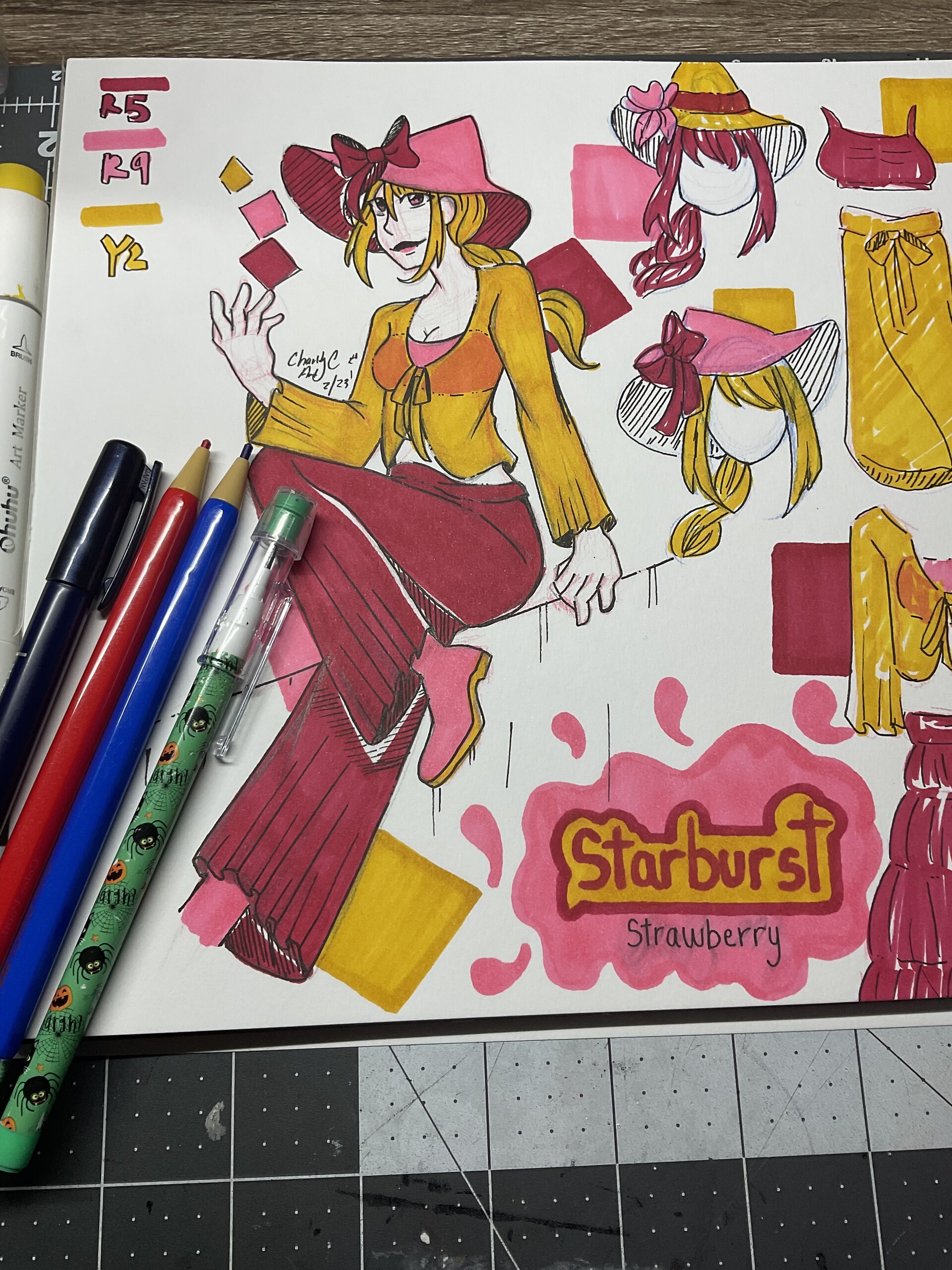 ArtStation - Starburst [Strawberry Flavor] Character Design