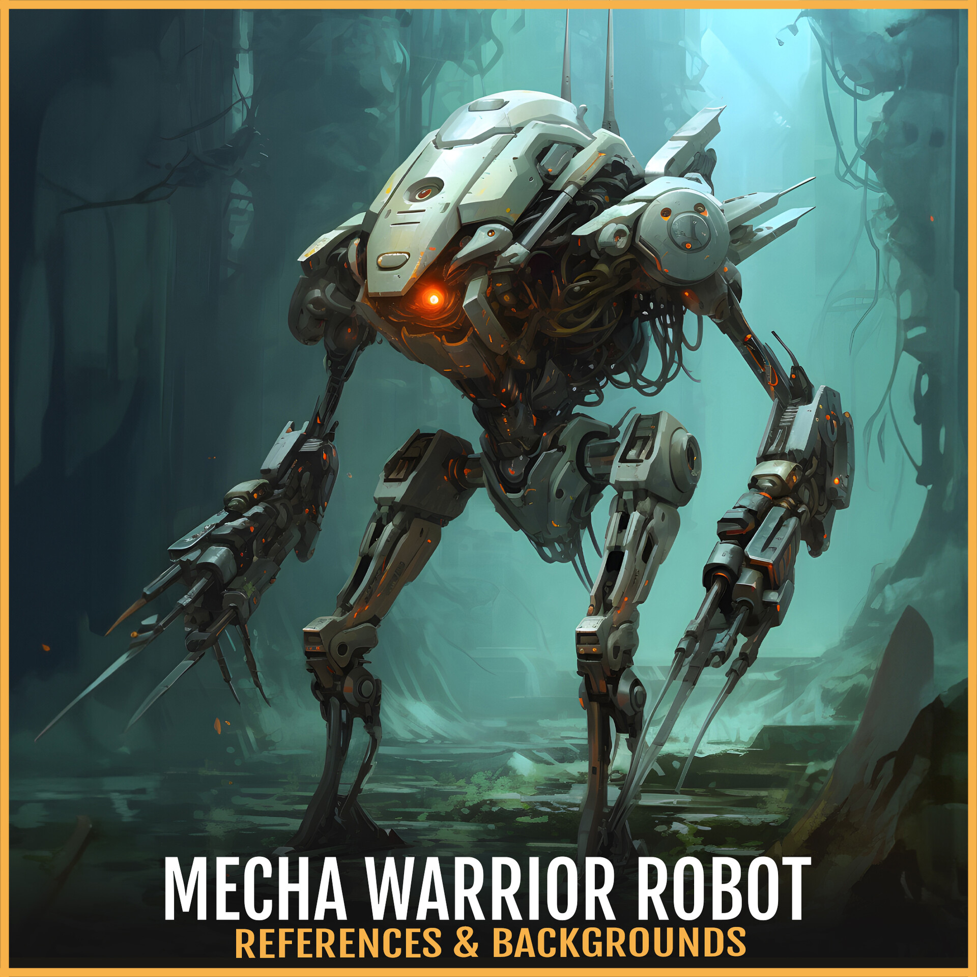 ArtStation - 303 Mecha Warrior Robot