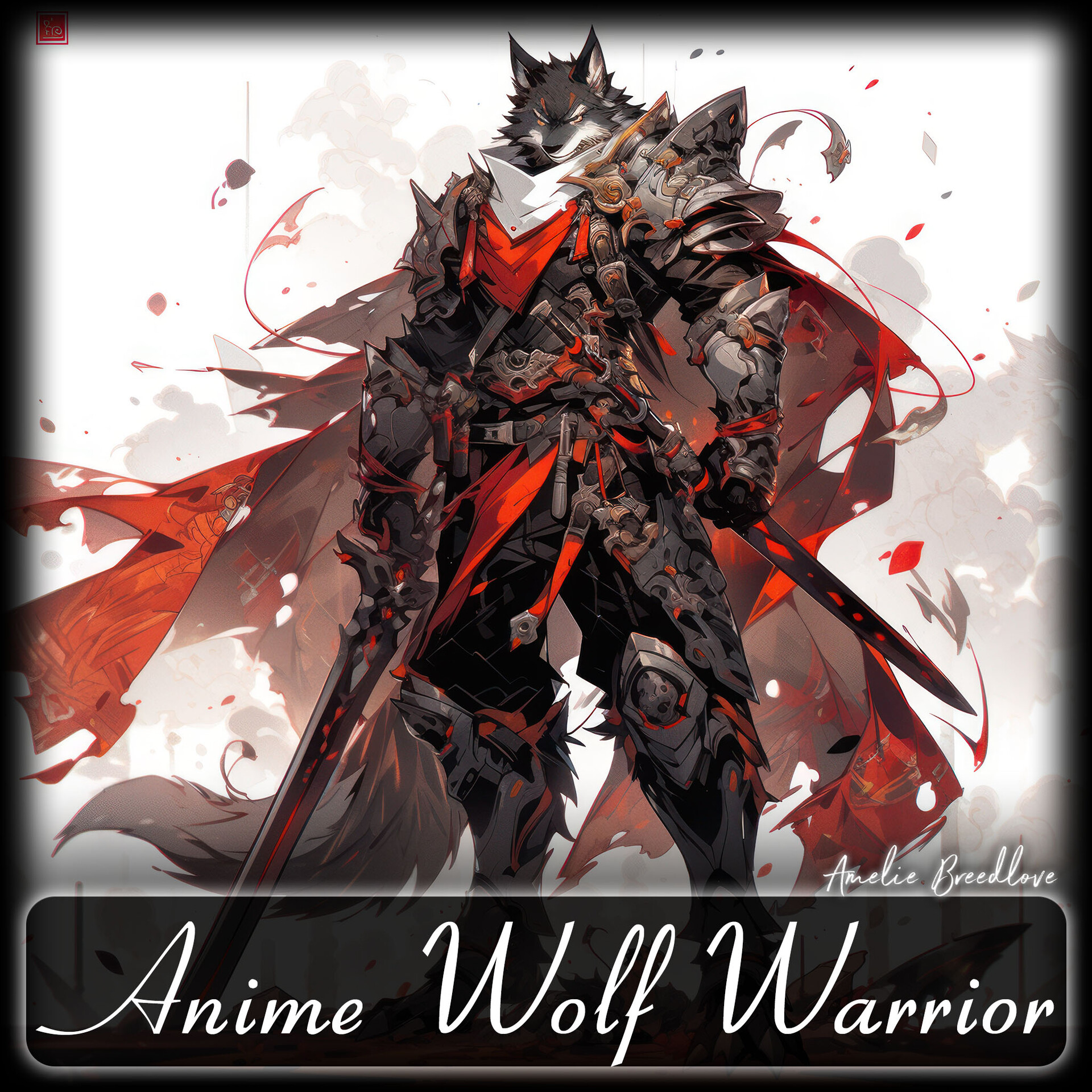 ArtStation - 220 Anime Wolf Warrior (Full Body) Reference Pack | 4K | v.7