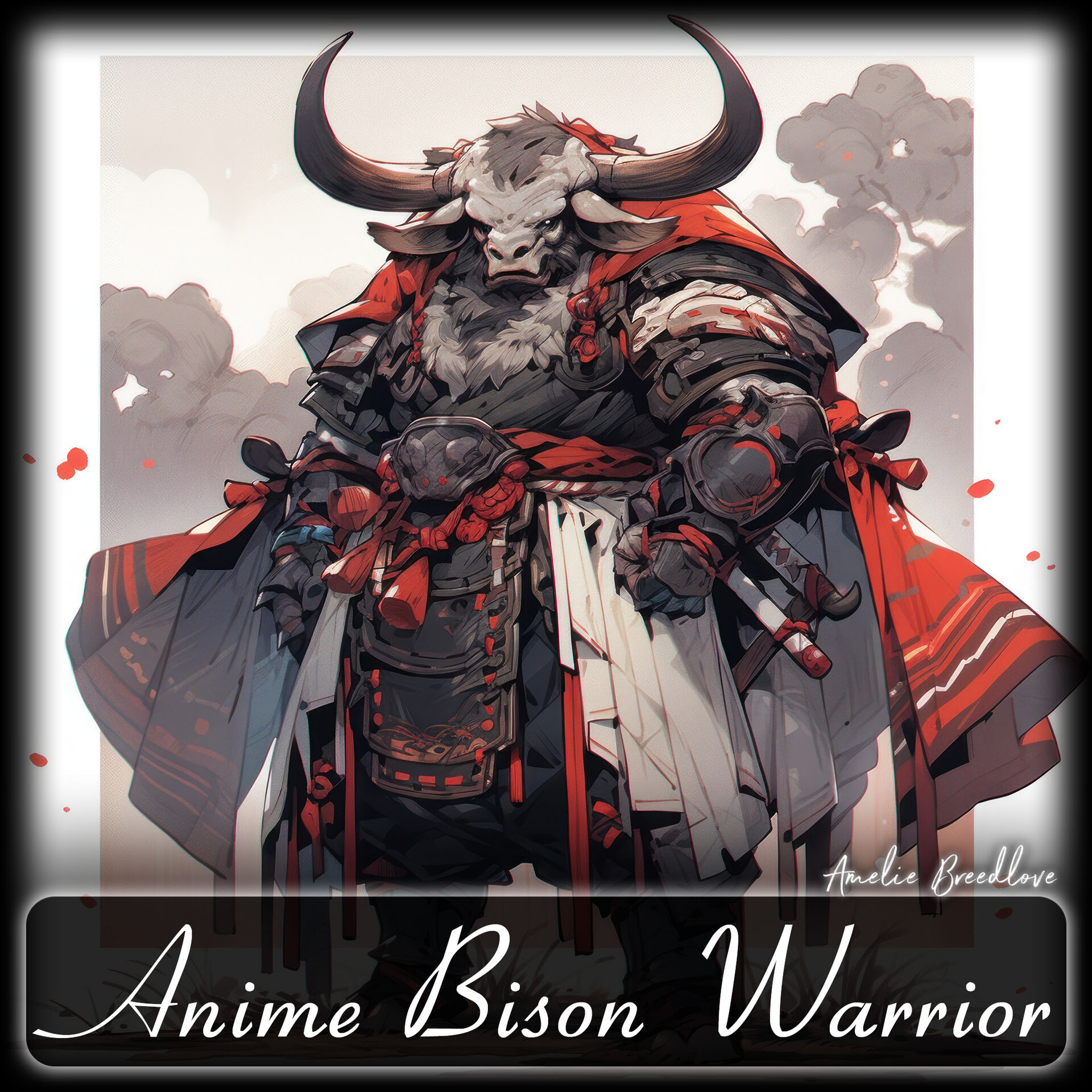 ArtStation - 240 Anime Bison Warrior (Full Body) Reference Pack | 4K | v.10