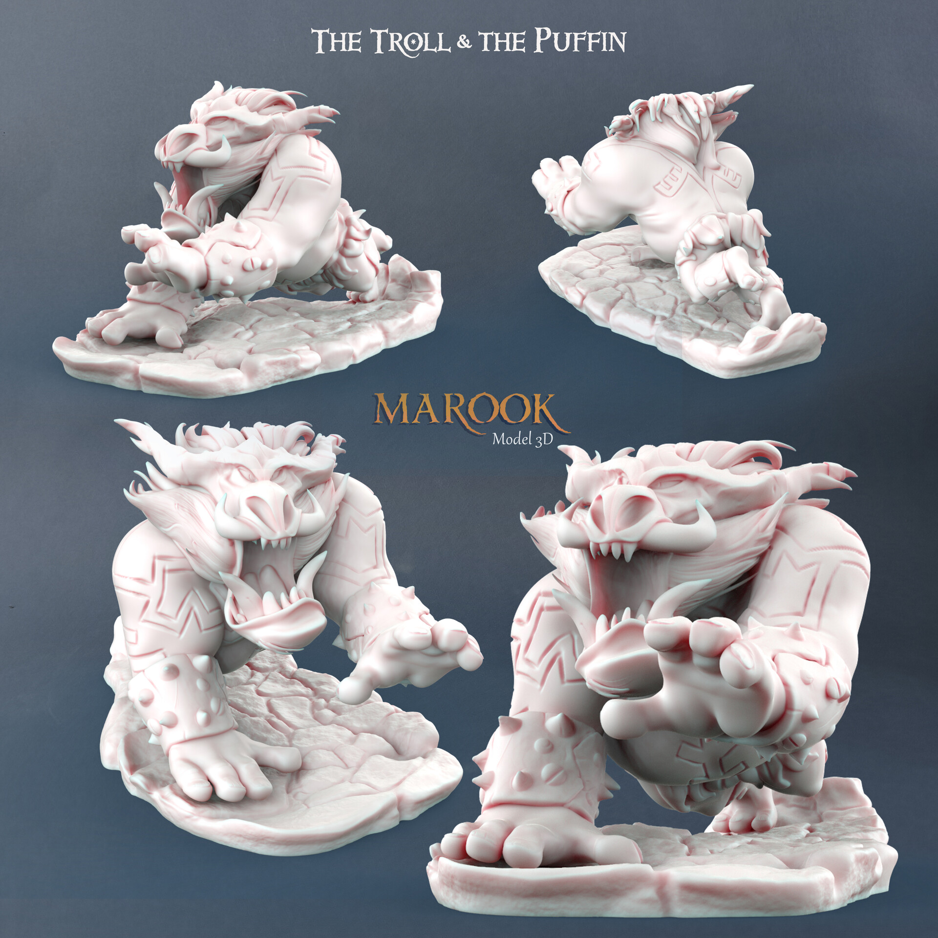 Nuno Martins - Marook Maquette from "The Troll and the Puffin".