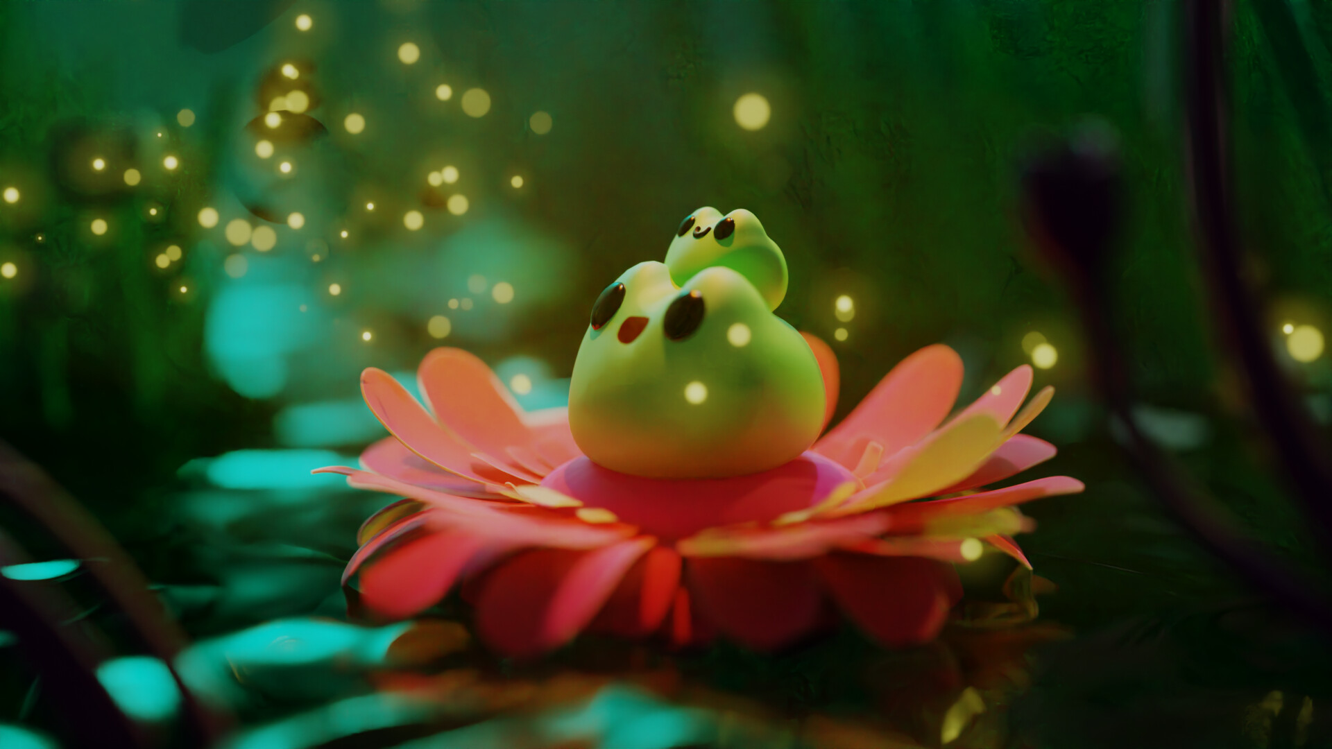 ArtStation - Tiny frogs