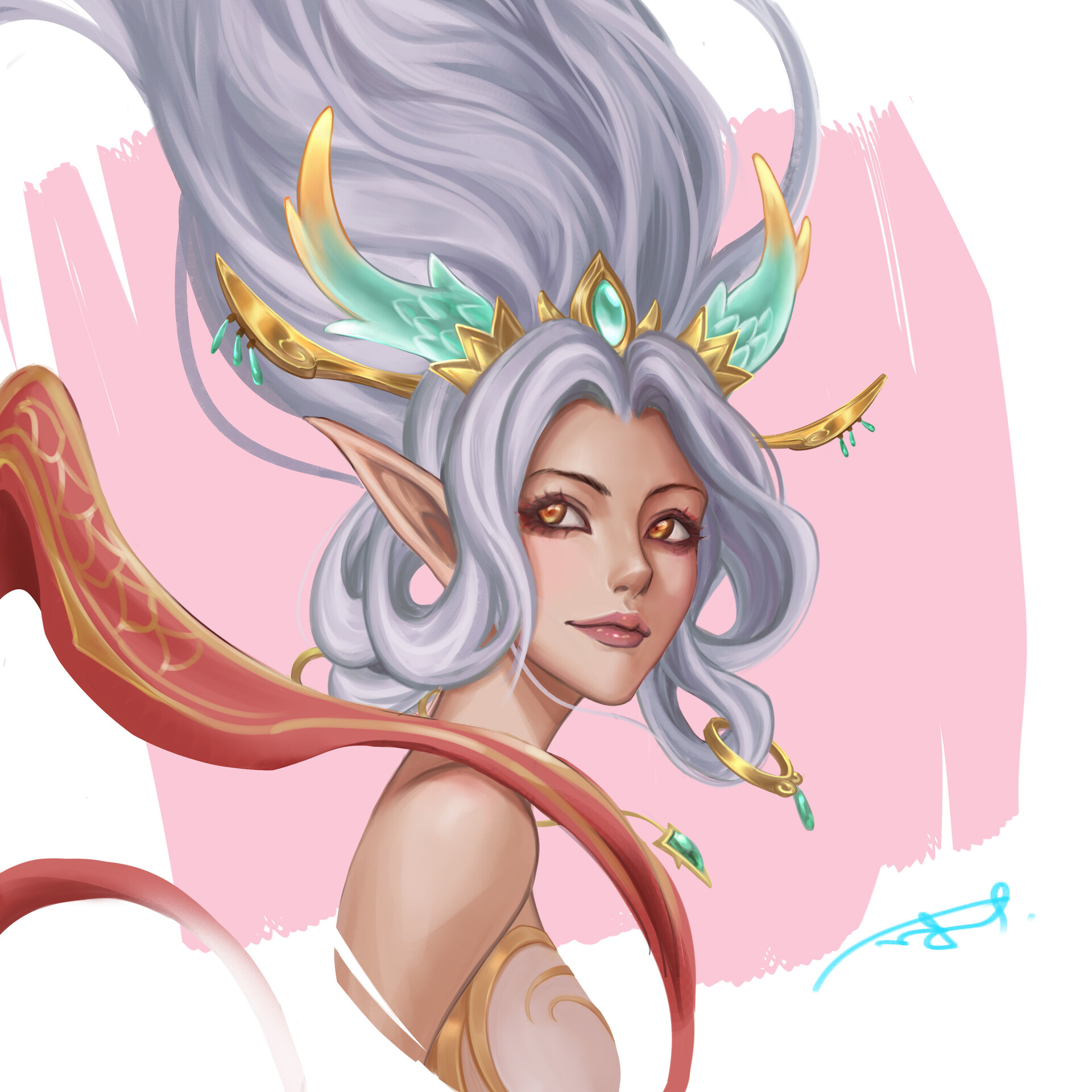 ArtStation - Heavenscale Janna（: 3