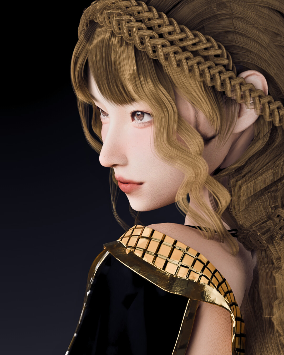 ArtStation - Priestess Girl - Game Ready